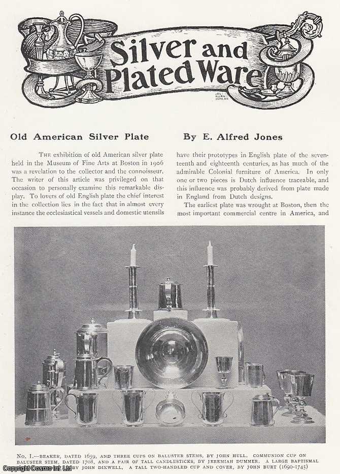 Old American Silver Plate. An original article from The Connoisseur ...