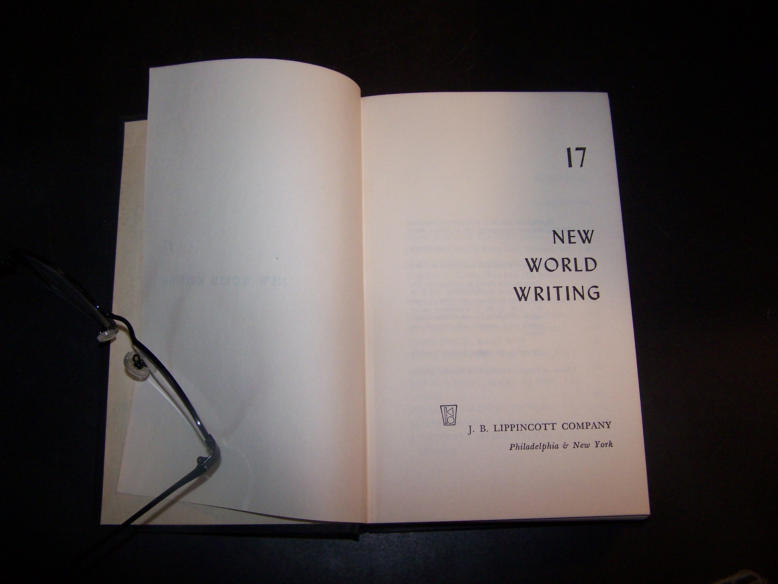 New World Writing 17 by Richardson, Stewart and Smith, Corlies M.: Fine ...