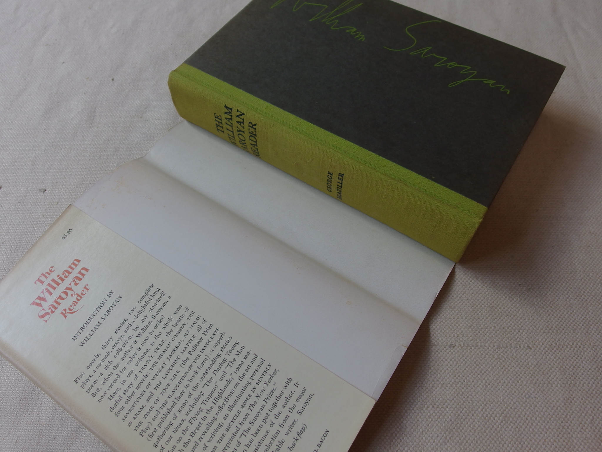 The William Saroyan Reader by William Saroyan: Very Good Hardcover ...