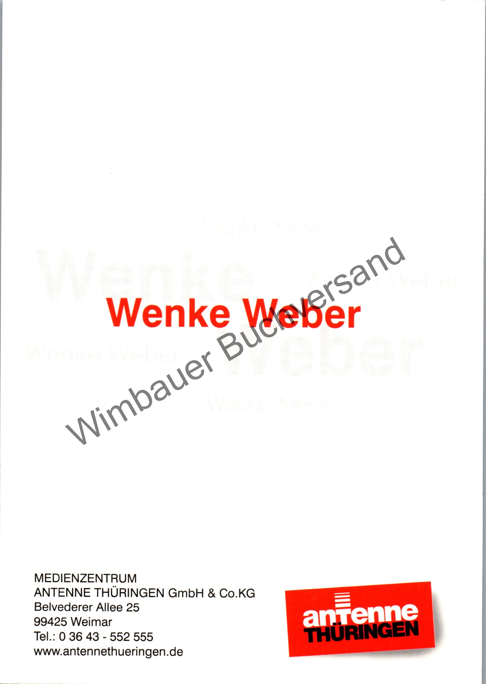 Original Autogramm Wenke Weber Moderatorin Antenne Thüringen ...