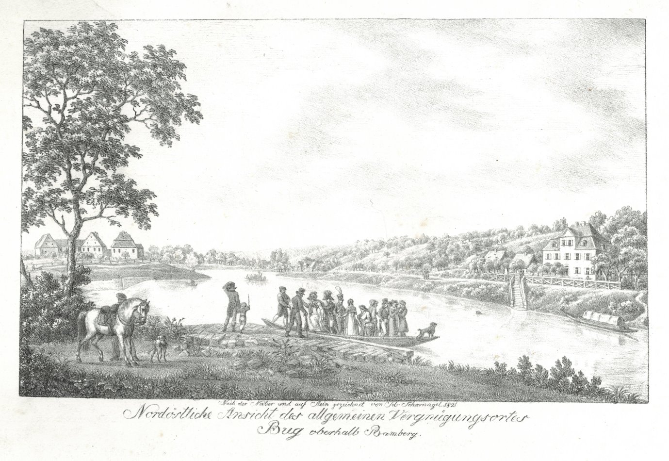 BAMBERG. - Bug. "Nordöstliche Ansicht des allgemeinen Vergnügungsortes ...