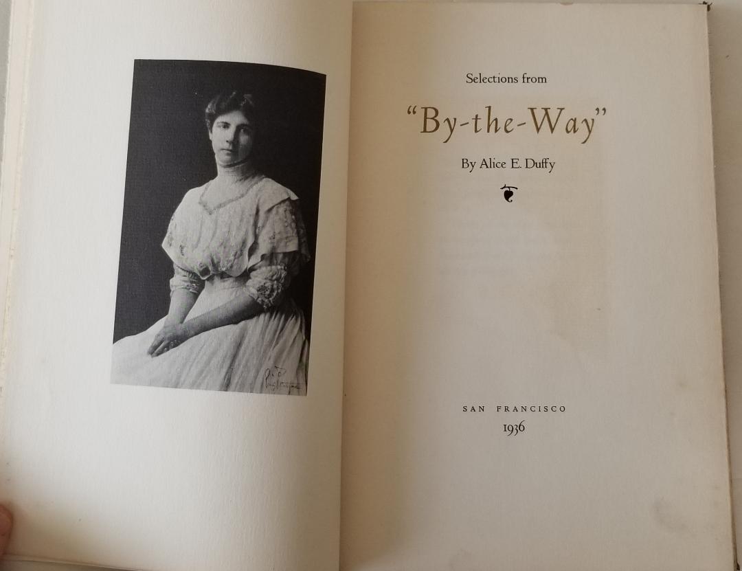 Selections From "By The Way" By Alice Duffy by Duffy, Alice: VG+ ...