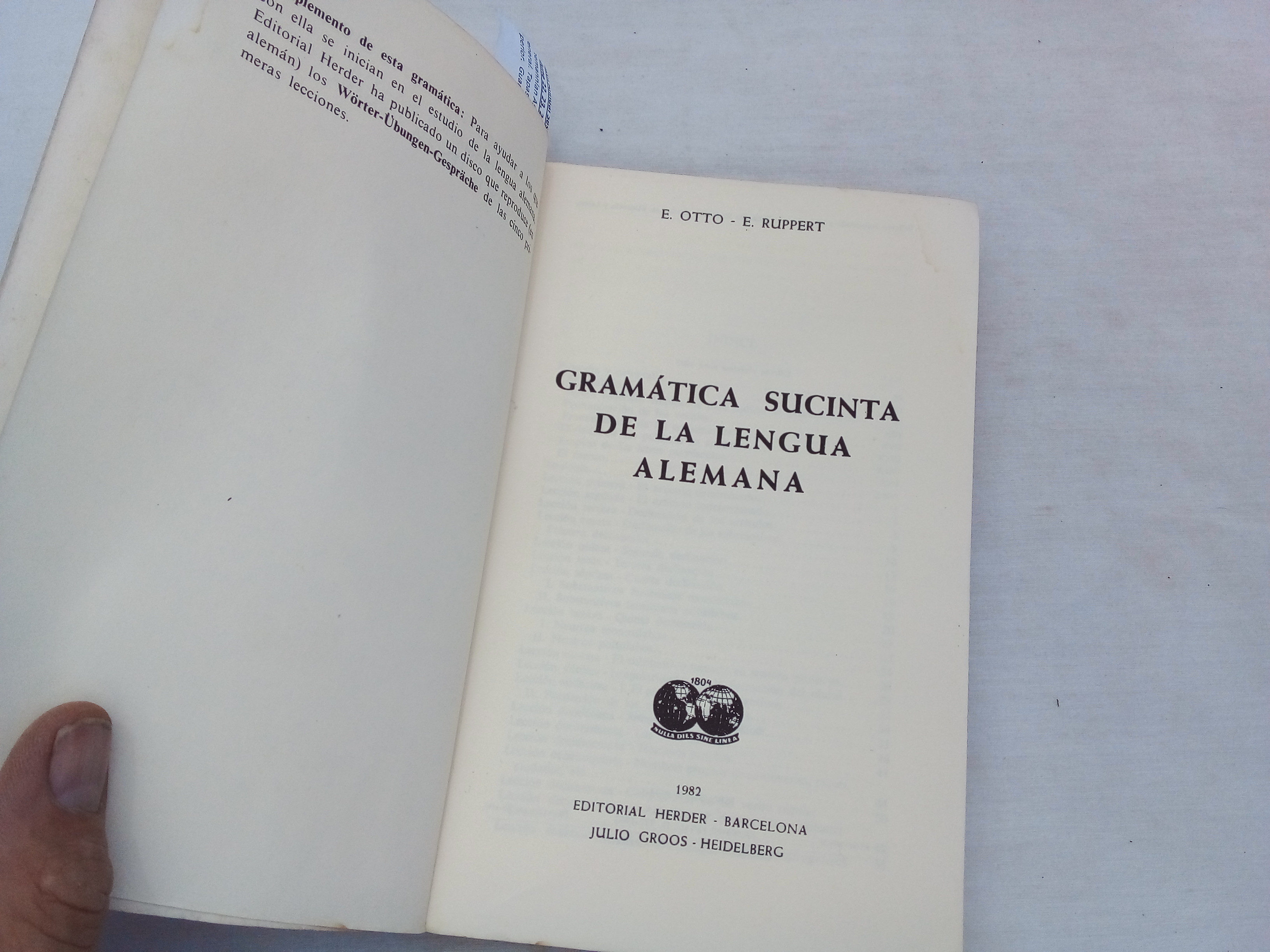 Gramática sucinta de la lengua alemana. Método Gaspey Otto Sauer. by ...