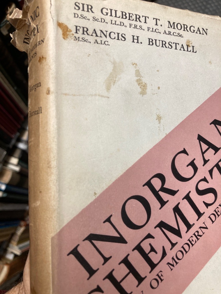 Inorganic Chemistry. A Survey of Modern Developments. by Morgan ...