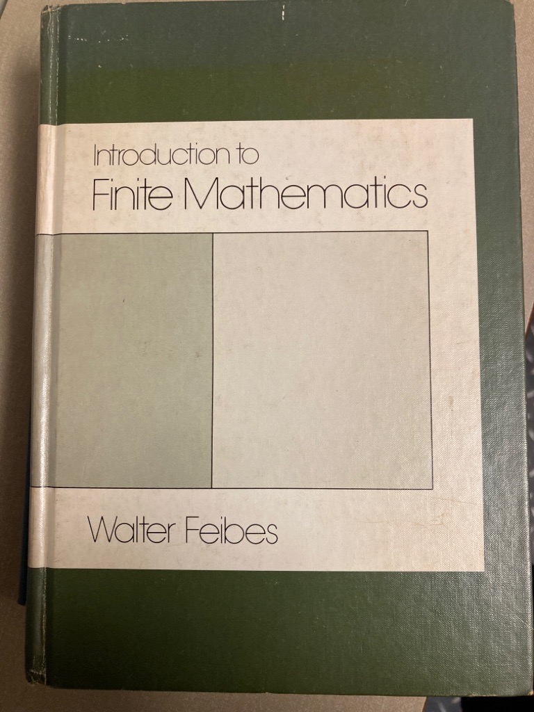 Introduction to Finite Mathematics. by Feibes, Walter:: Very Good ...