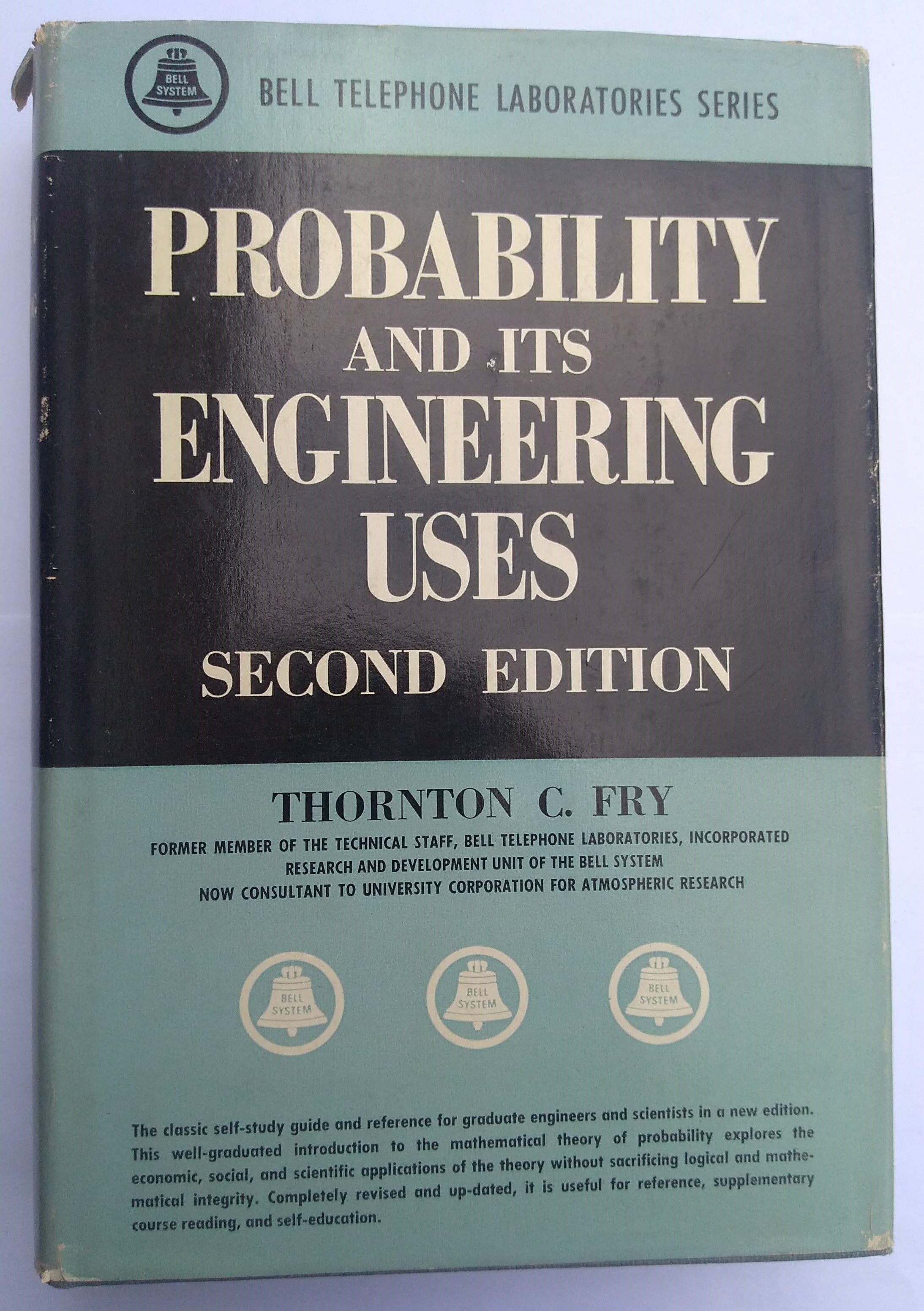 Probability and Its Engineering Uses. Second Edition. by Fry, Thornton ...