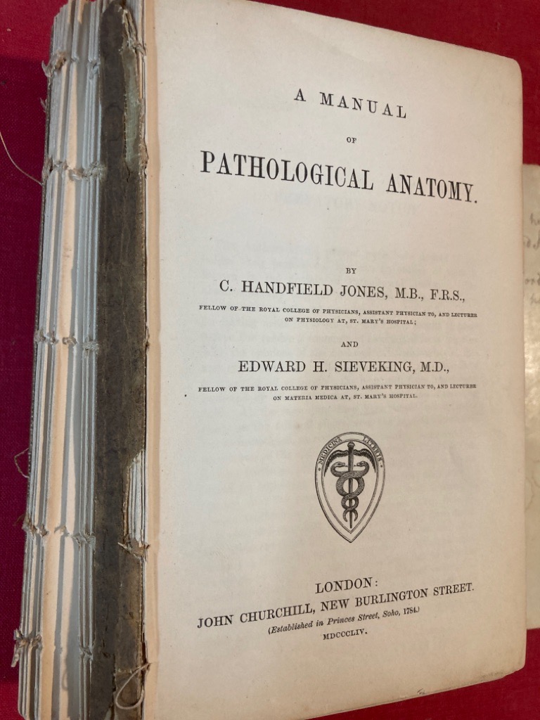 A Manual of Pathological Anatomy. Disbound. by Jones, Handfield and ...