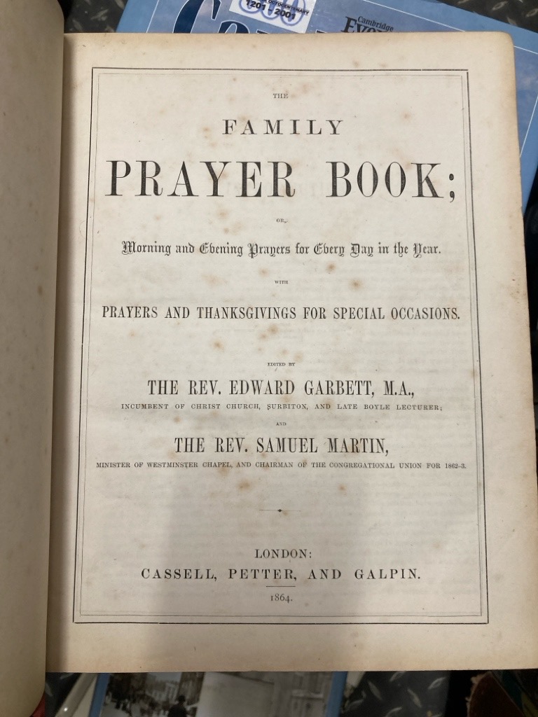 The Family Prayer Book or Morning and Evening Prayers for Every Day in ...