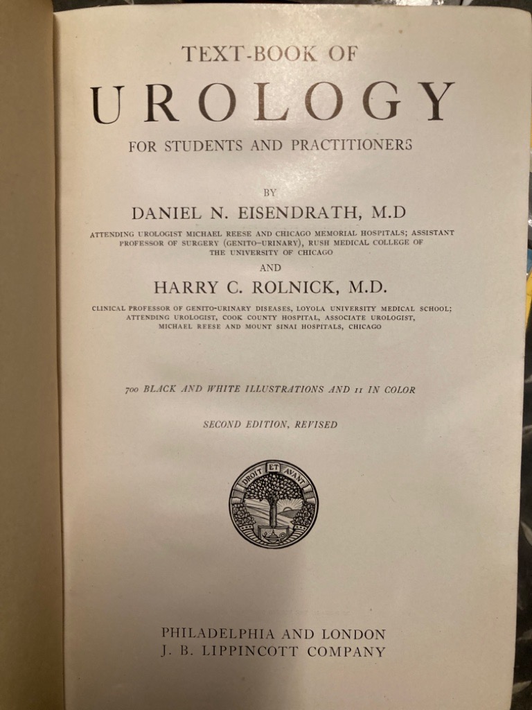 Text-Book of Urology for Students and Practitioners. 2nd Ed, revised ...