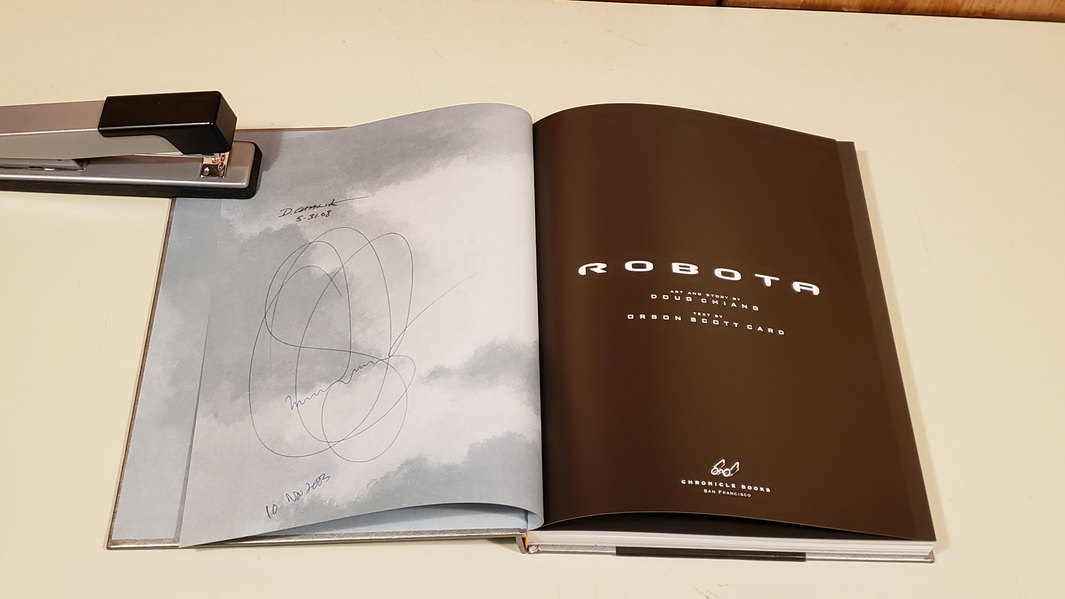 Robota: Signed by Chiang, Doug; Card, Orson Scott: Near Fine Hardcover ...