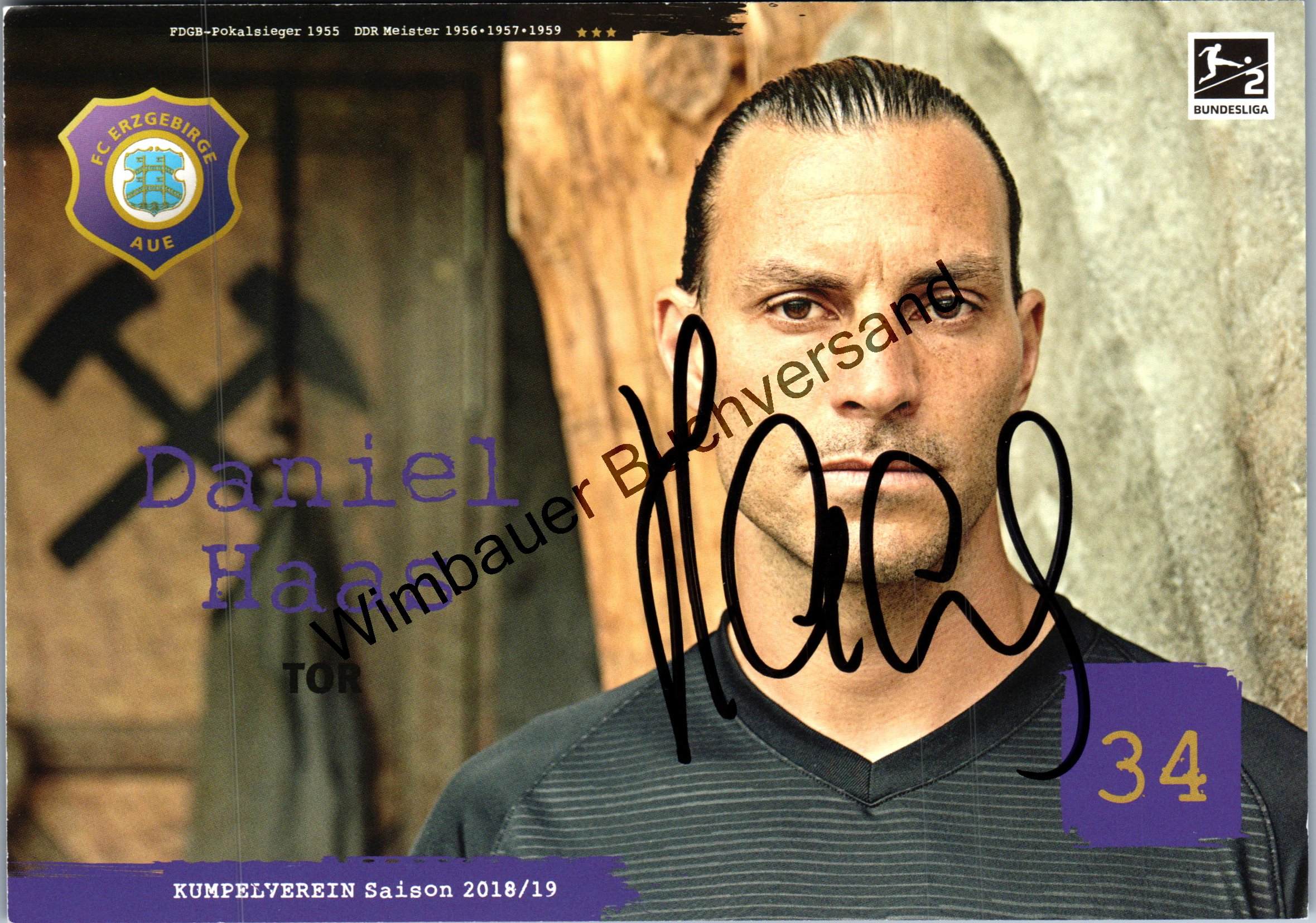 Original Autogramm Daniel Haas Erzgebirge Aue/// Autograph signiert ...