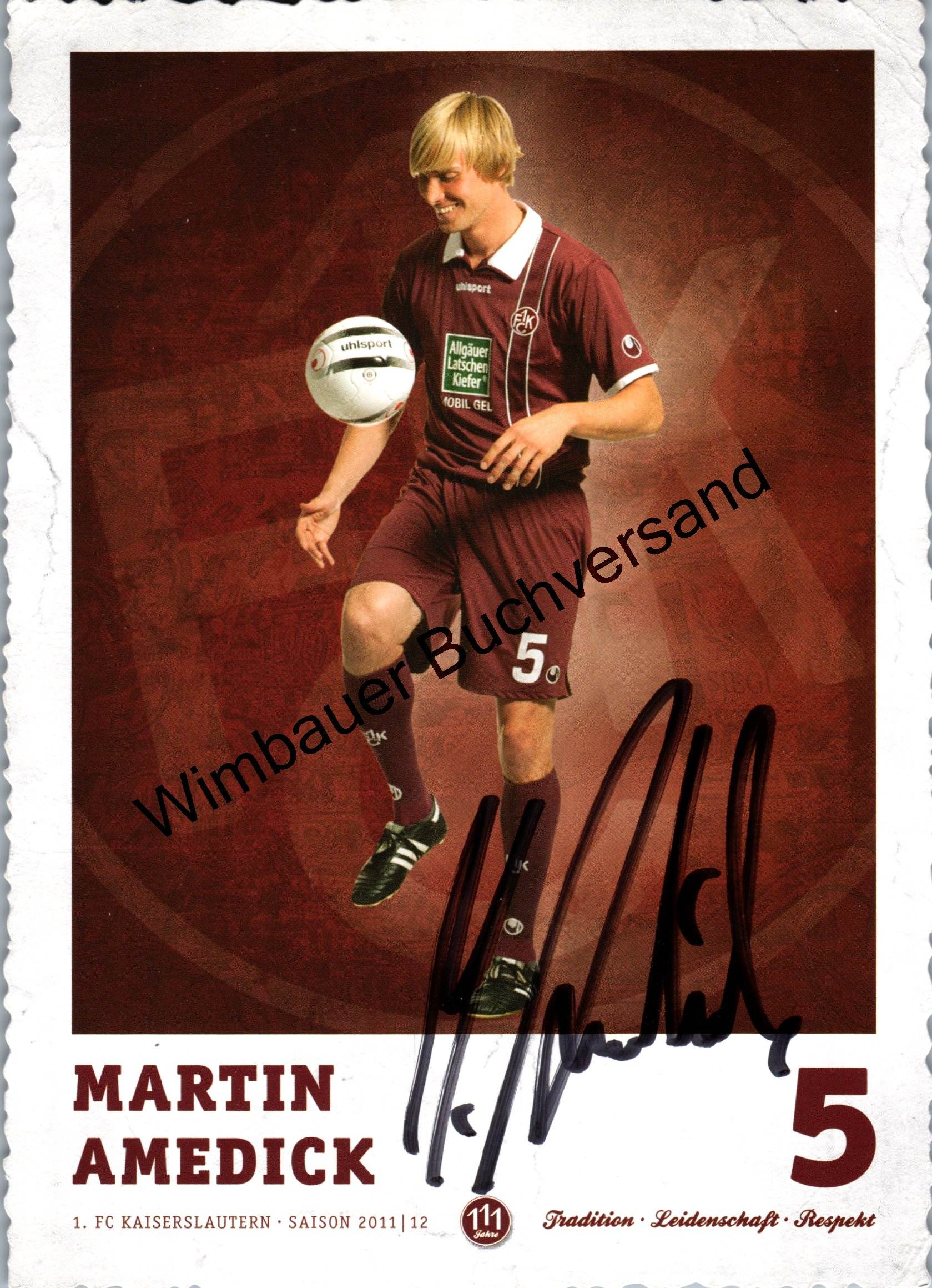 Original Autogramm Martin Amedick 1 FC Kaiserslautern /// Autograph ...