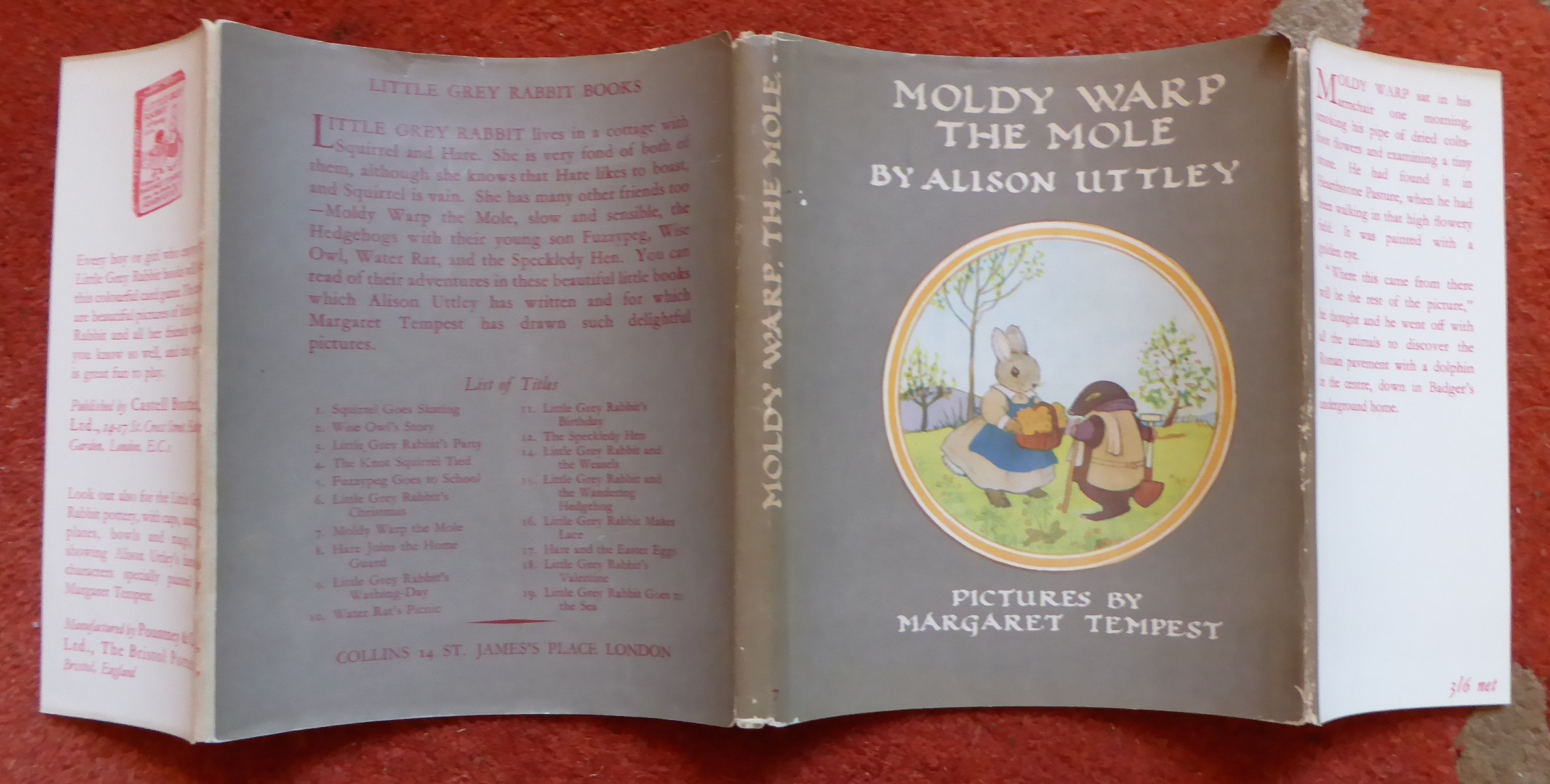 Moldy Warp the Mole by Alison Uttley: Good Hardcover (1955) | Cadeby Books