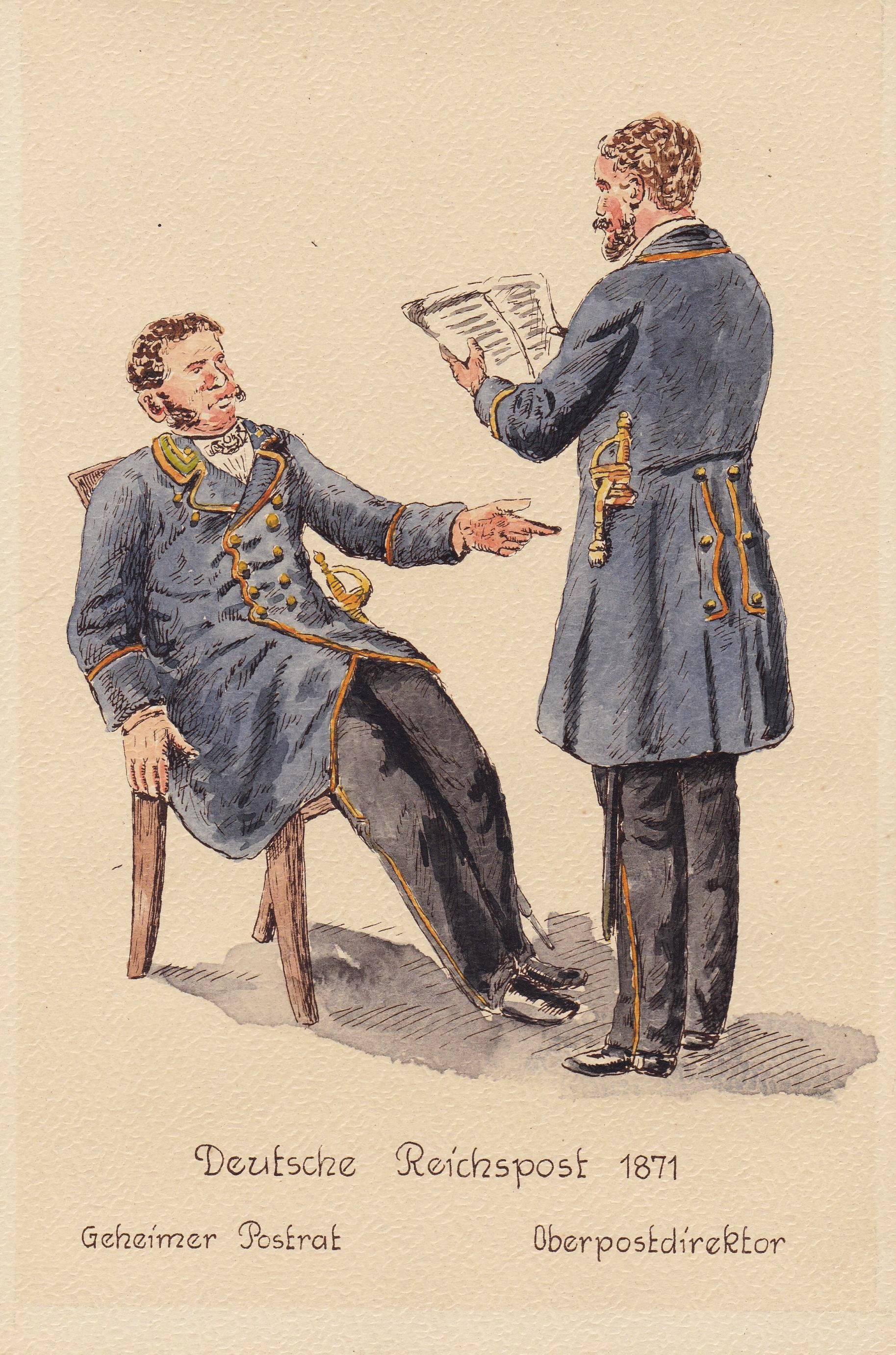 "Deutsche Reichspost 1871 Geheimer Postrat Oberpostdirektor" - Post ...