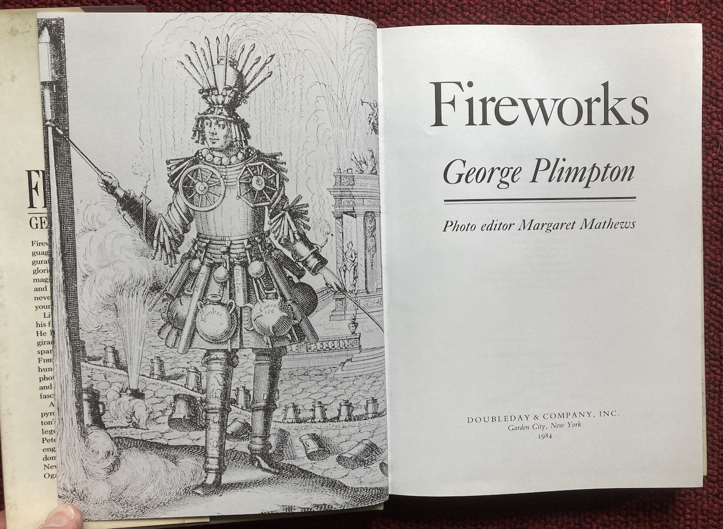 FIREWORKS. A HISTORY AND CELEBRATION. by George Plimpton.: Very good ...