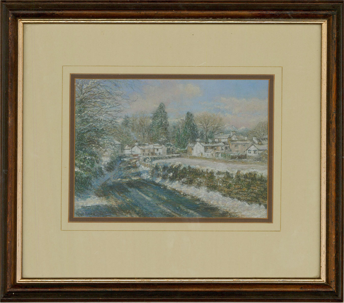 Peter Oliver (1927-2006) - Signed 1996 Pastel, Winter Weather von Peter ...