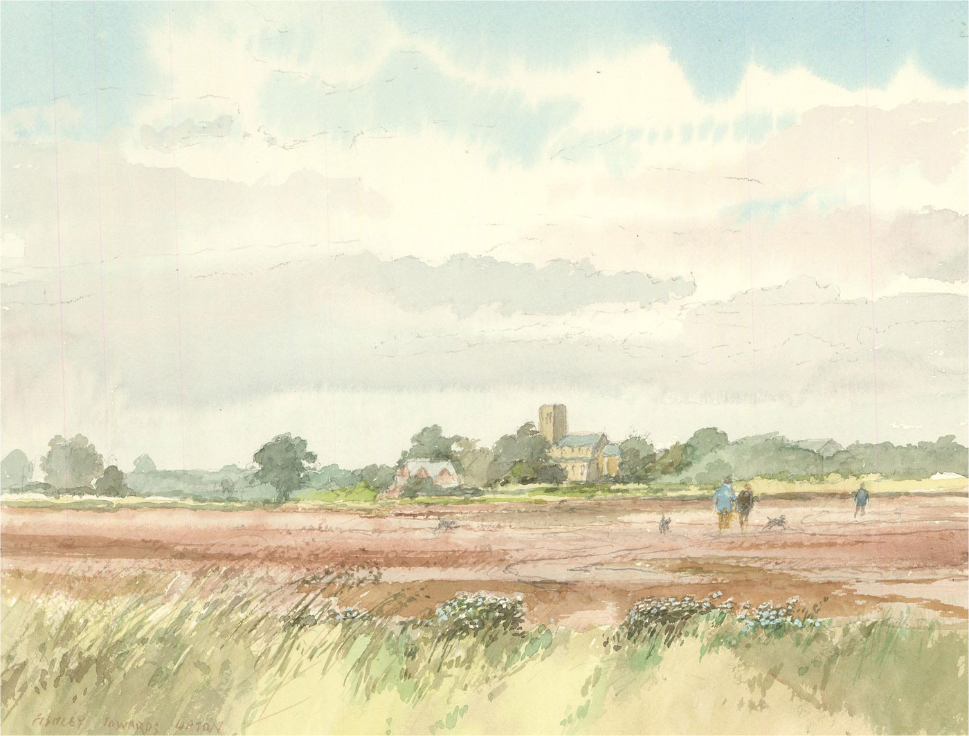 Keith Johnson (1931-2018) - 20th Century Watercolour, Towards Upton by ...