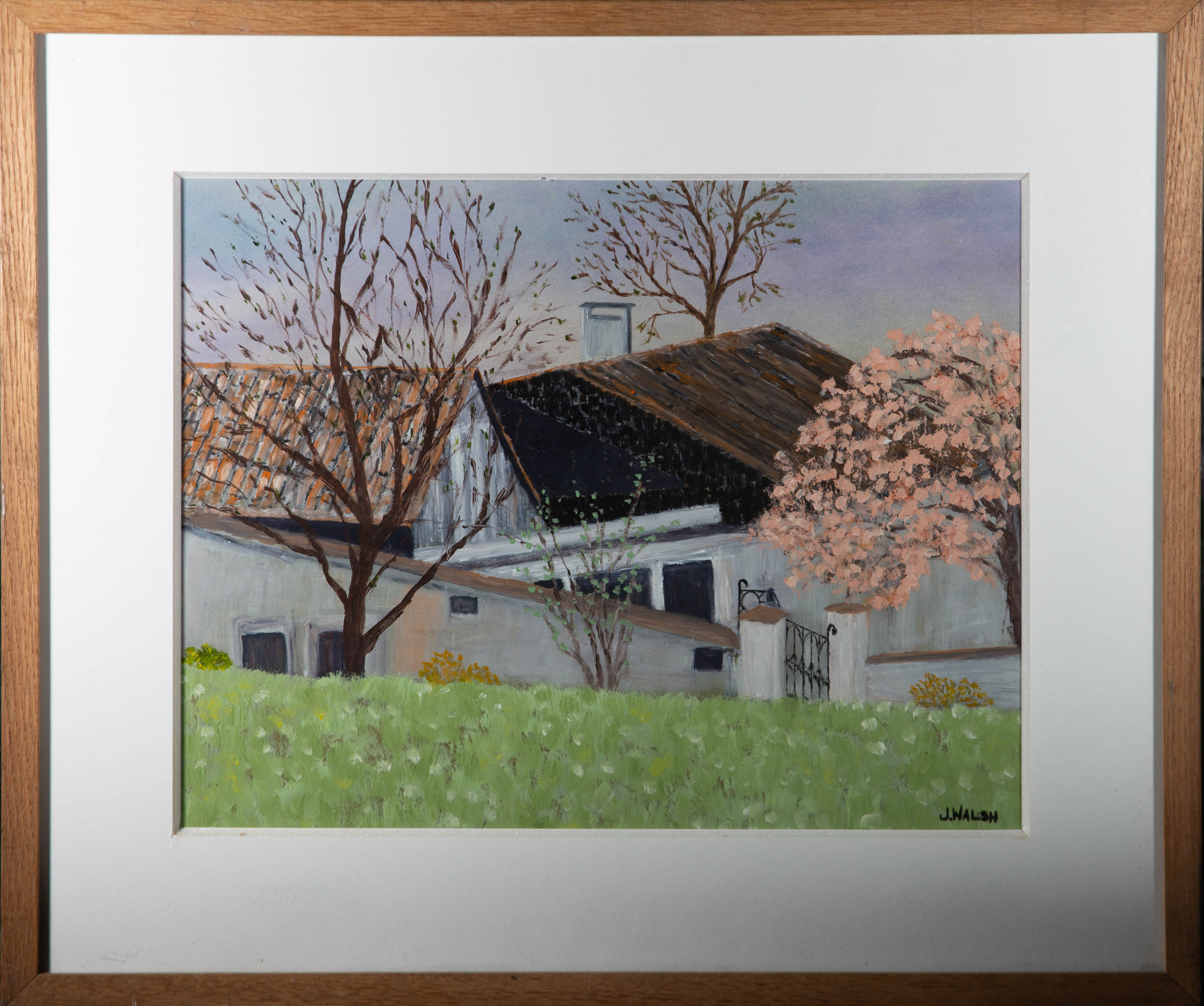 John A. Walsh - Contemporary Oil, Le Prunier, Perigord Blanc by John A ...