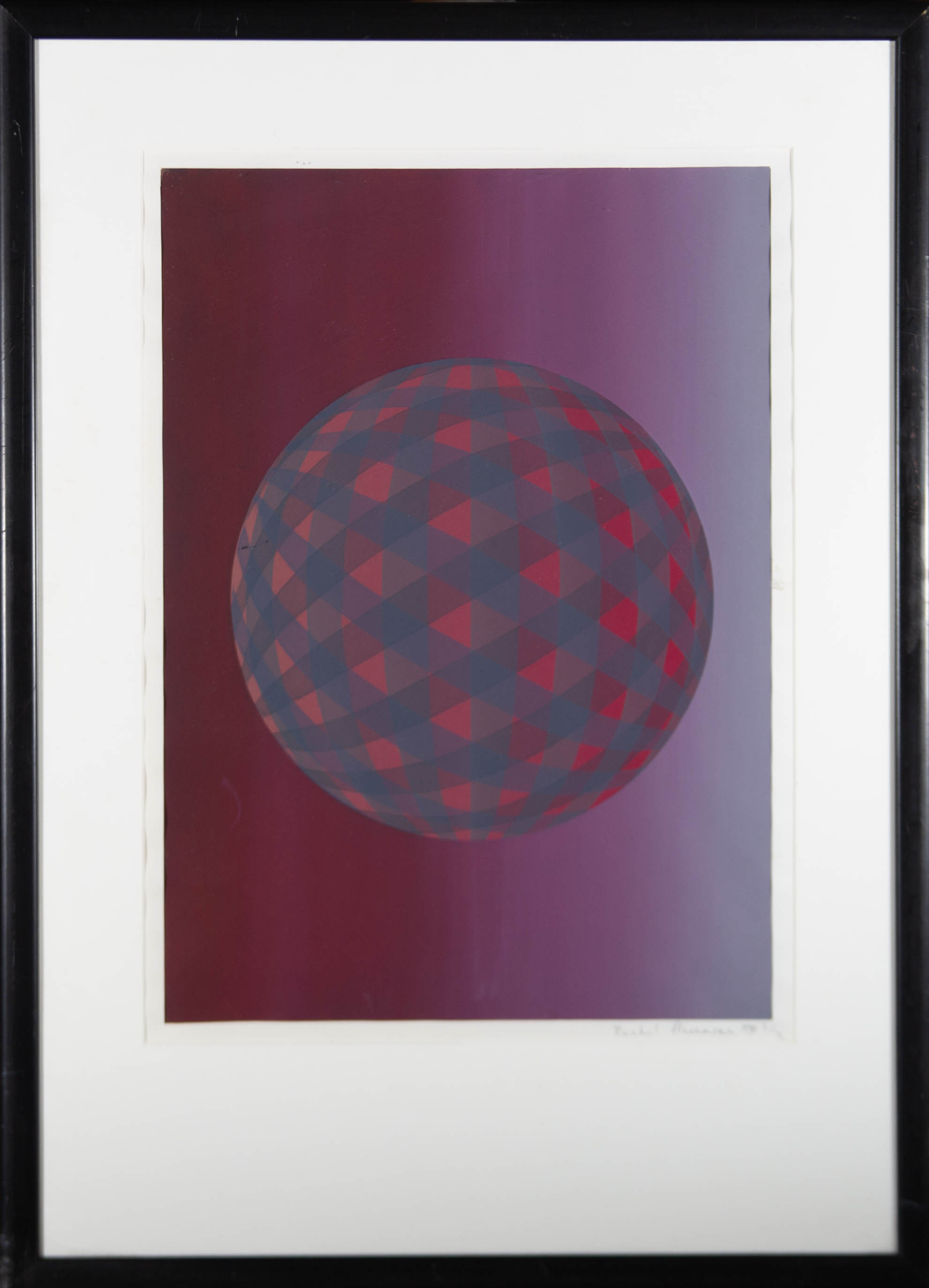 Rachel Stevenson - Limited Edition 1990 Silkscreen, Red Orb von Rachel ...