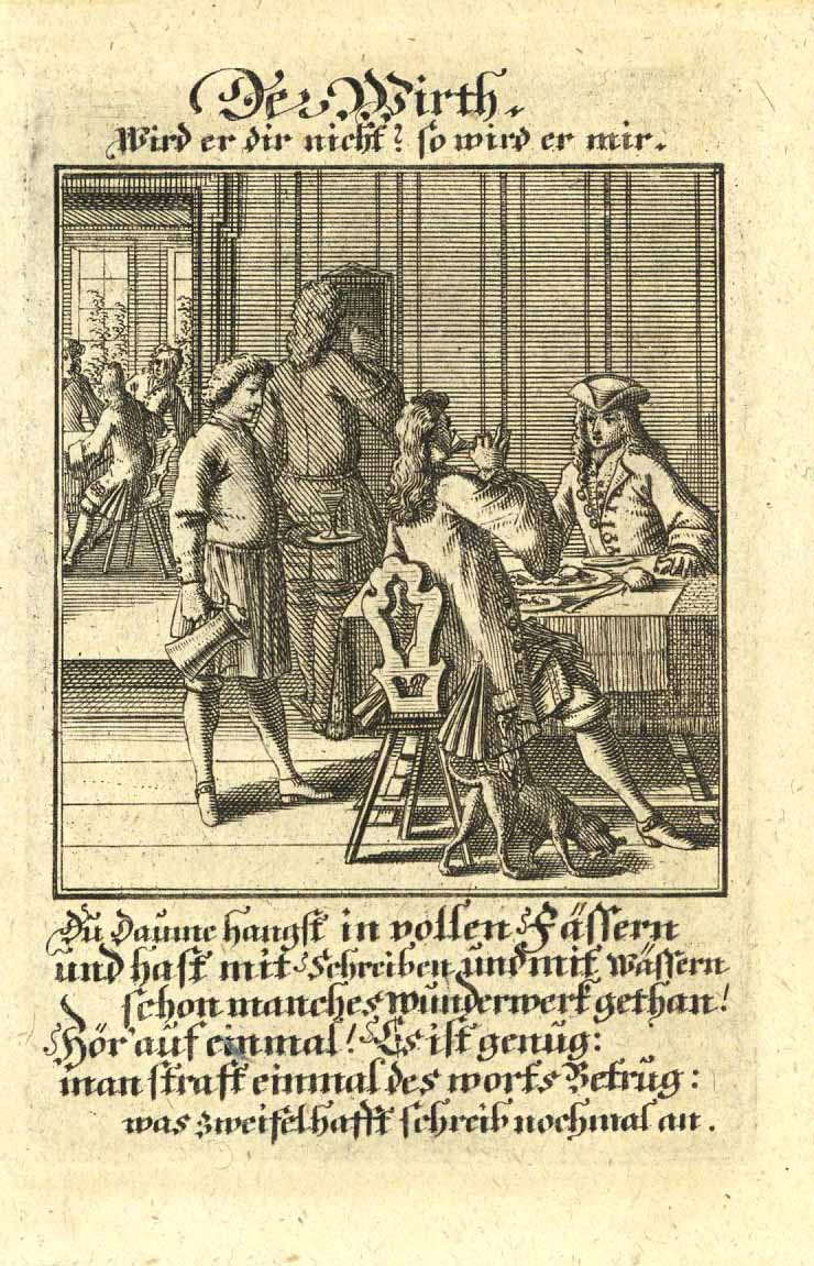 'Der Wirth'. von GASTWIRT:: Kunst / Grafik / Poster | Antiquariat ...