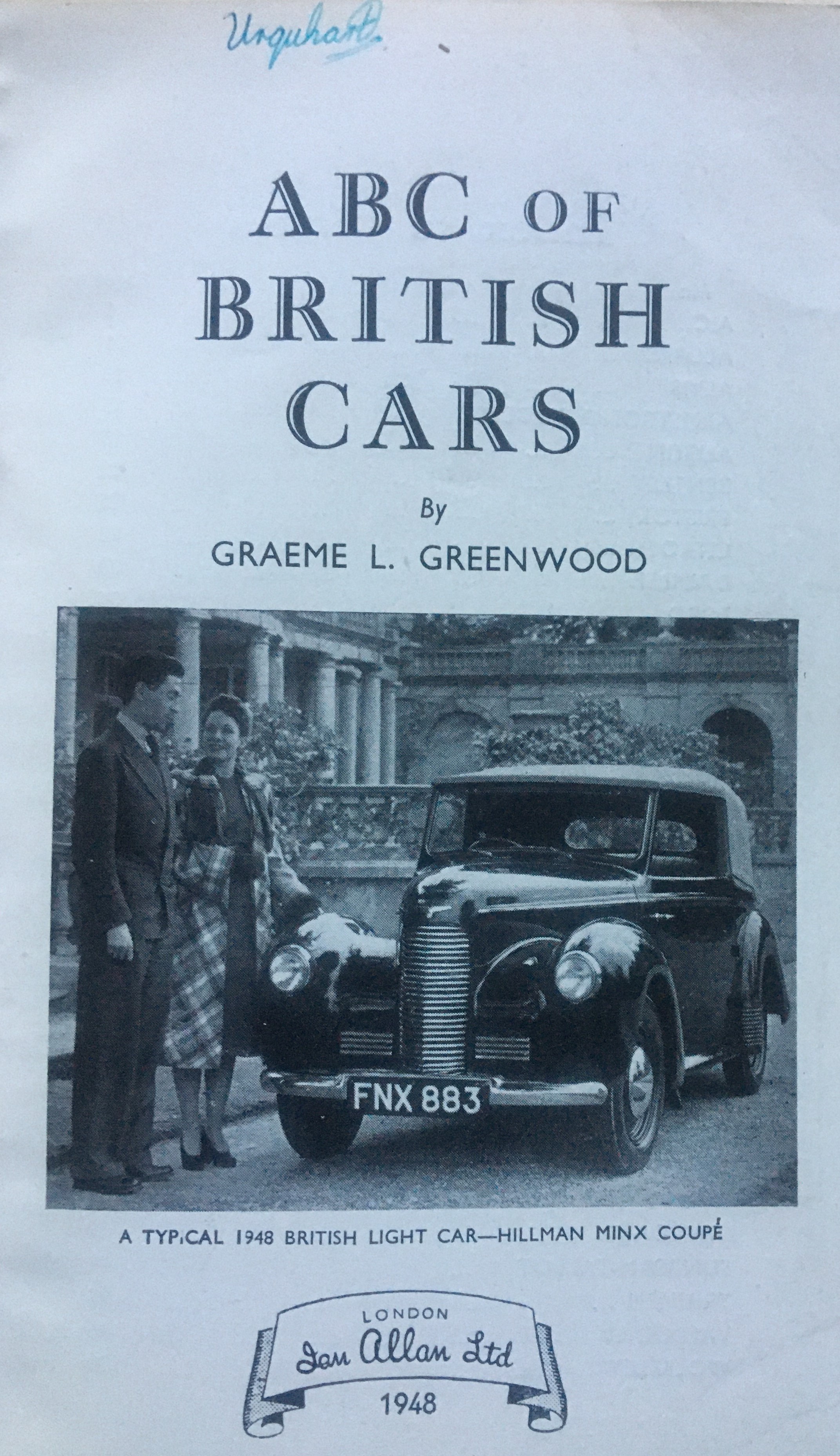 ABC British Cars by GREENWOOD, Graeme L.: Good Soft cover (1948 ...