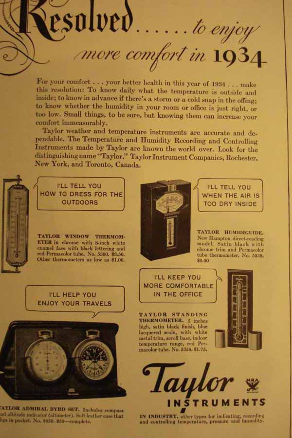 Advertisement: Taylor Instruments RESOLVED.TO ENJOY MORE COMFORT in ...