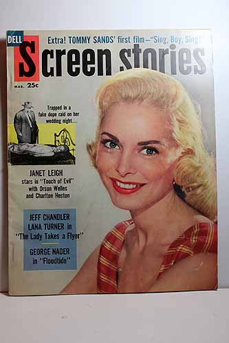 Screen Stories Magazine, March 1958, TOUCH of EVIL Janet Leigh, on ...