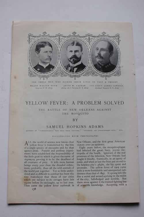 Article: Yellow Fever: a Problem Solved The Battle of New Orleans ...