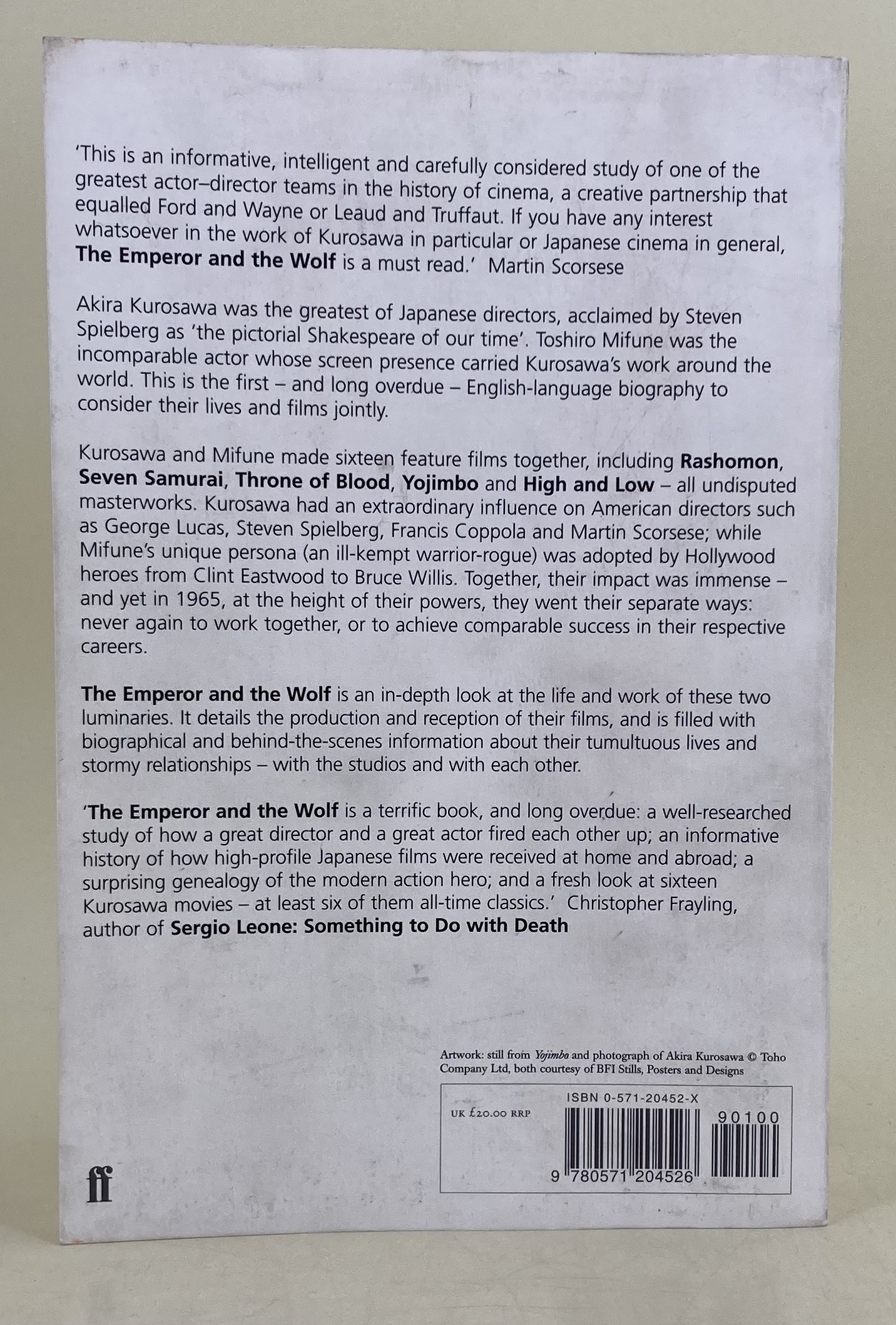 The Emperor and the Wolr. The lives and films of Akira Kurosawa and ...