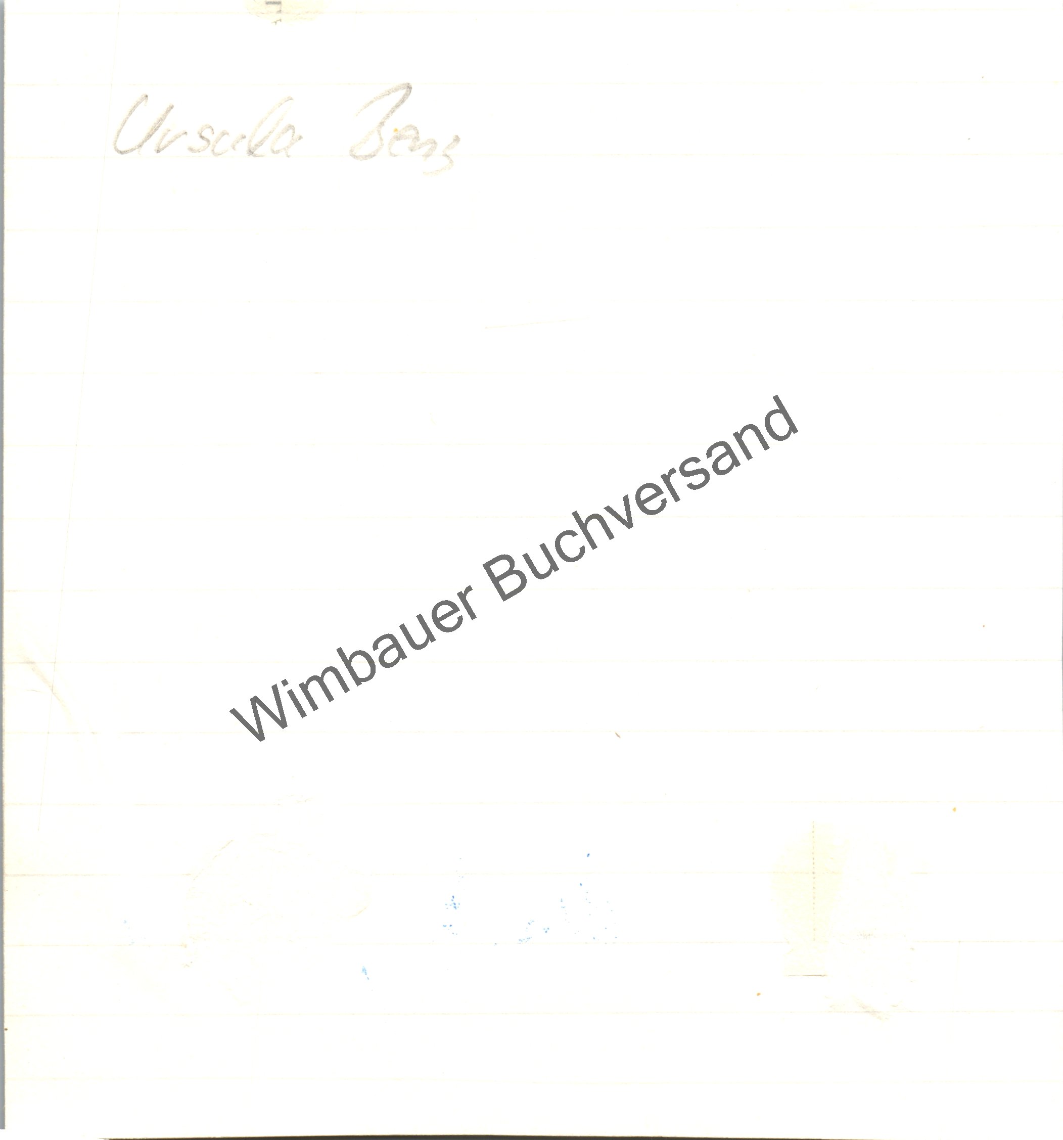 Original Autogramm Ursula Benz /// Autograph signiert signed signee by ...