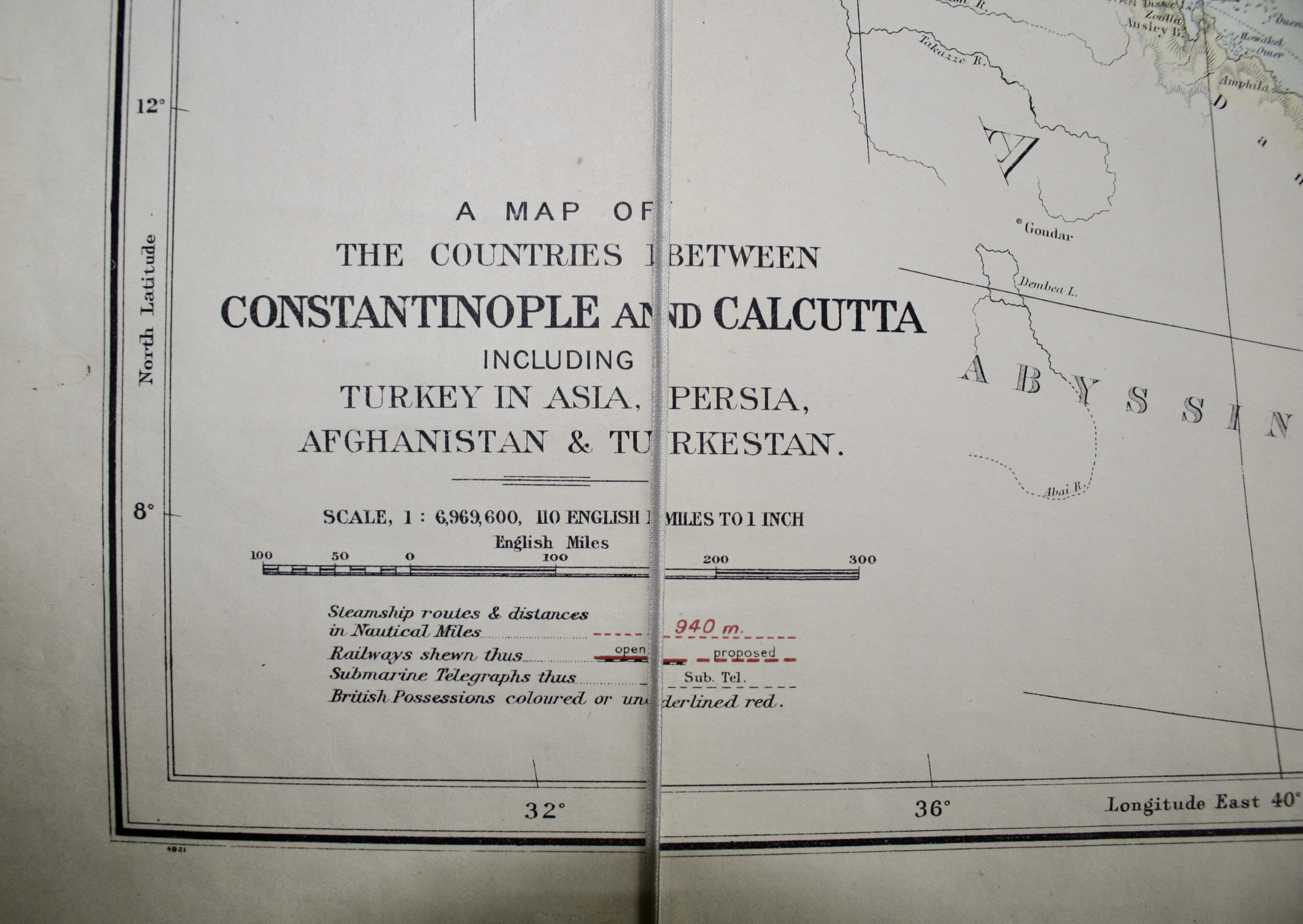 A Map of the Countries between Constantinople and Calcutta including ...