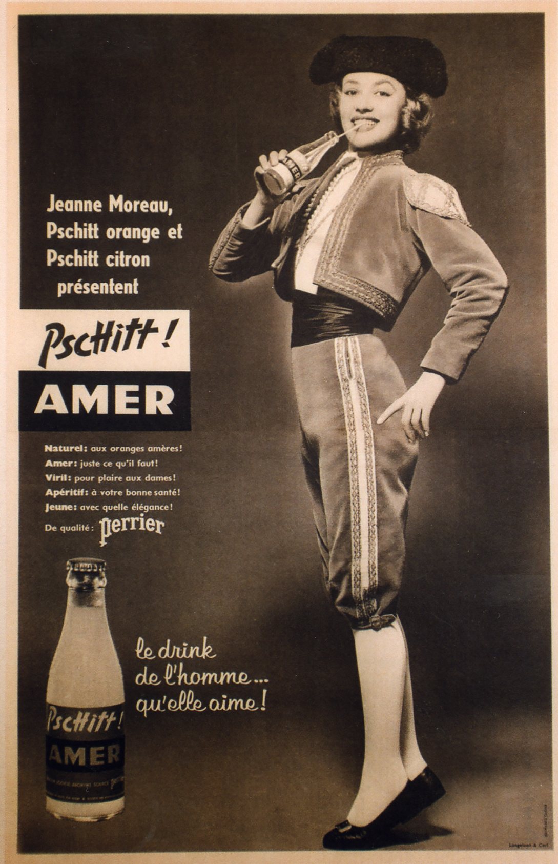 "PSCHITT AMER / Jeanne MOREAU" Annonce originale entoilée publiée par ...