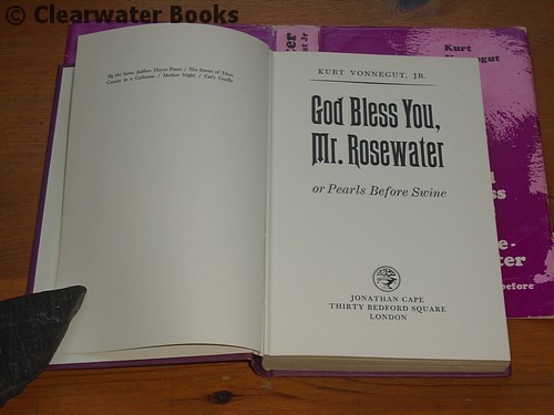 God Bless You Mr Rosewater Or Pearls Before Swine A Novel By Kurt