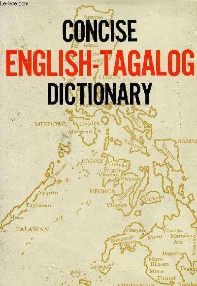 Concise English-Tagalog Dictionary Villa Panganiban Jose LANGUES | Barnebys