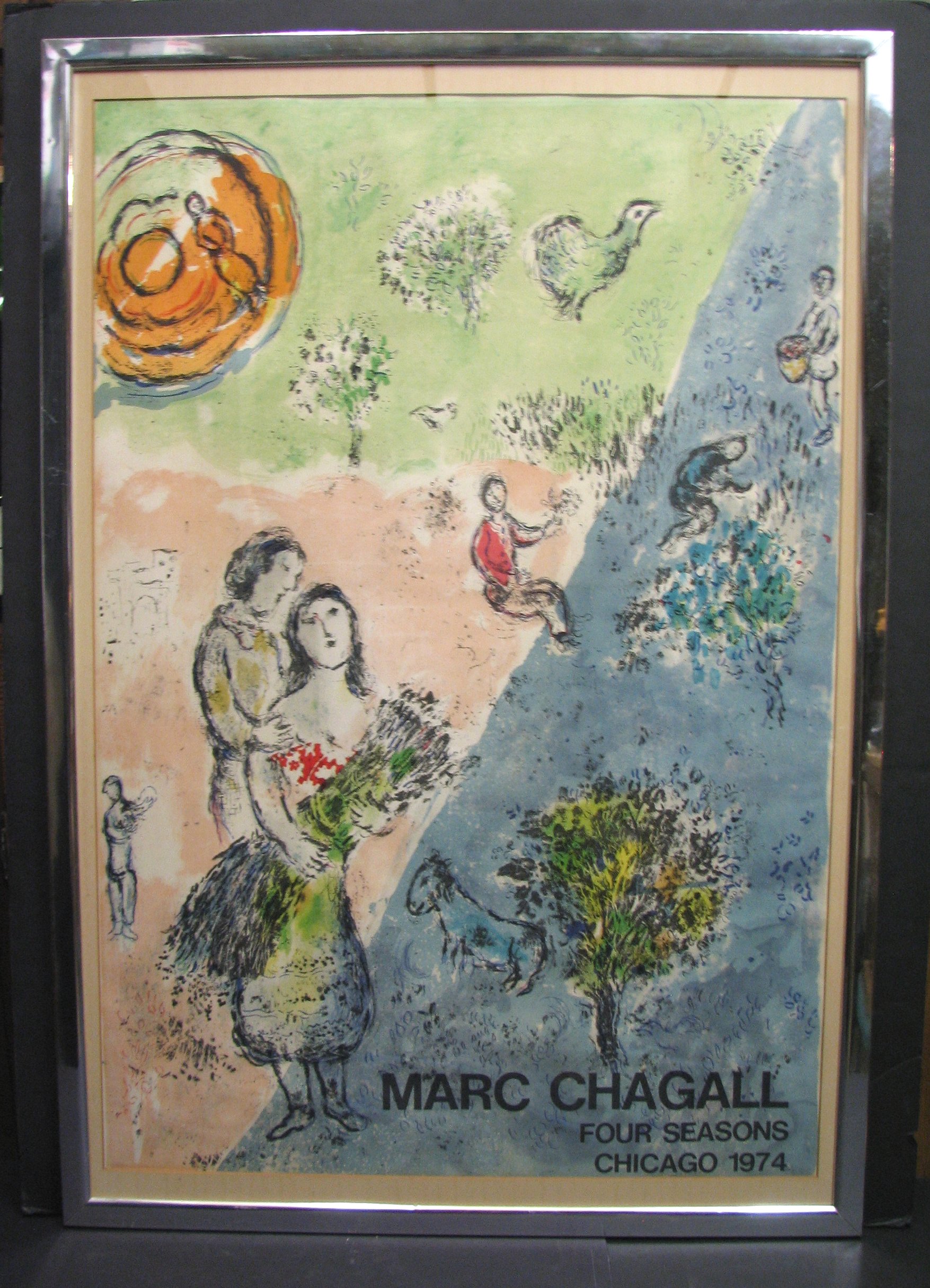 "Four Seasons", Original lithograph by Marc Chagall by Chagall, Marc ...