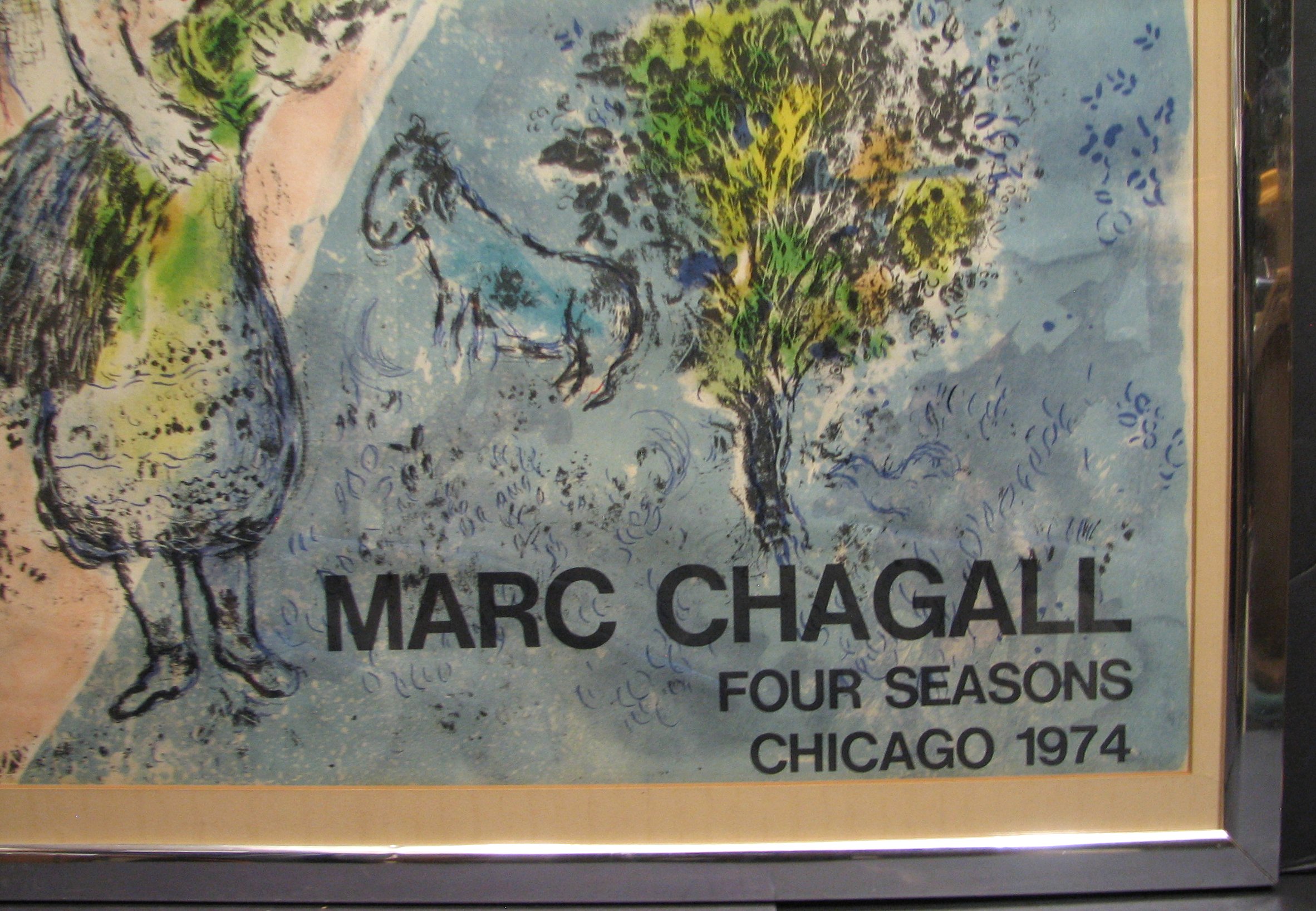 Four Seasons Original Lithograph By Marc Chagall By Chagall Marc