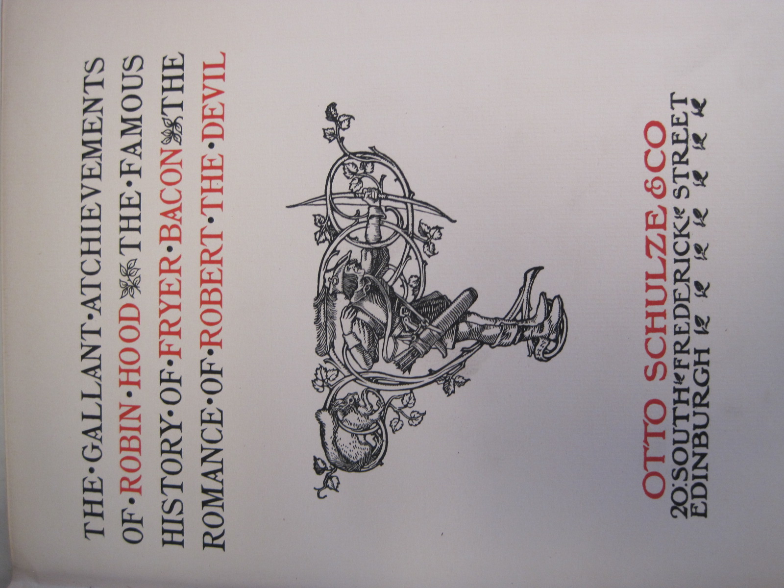 Three Famous English Romances. The Gallant Achievements of Robin Hood ...