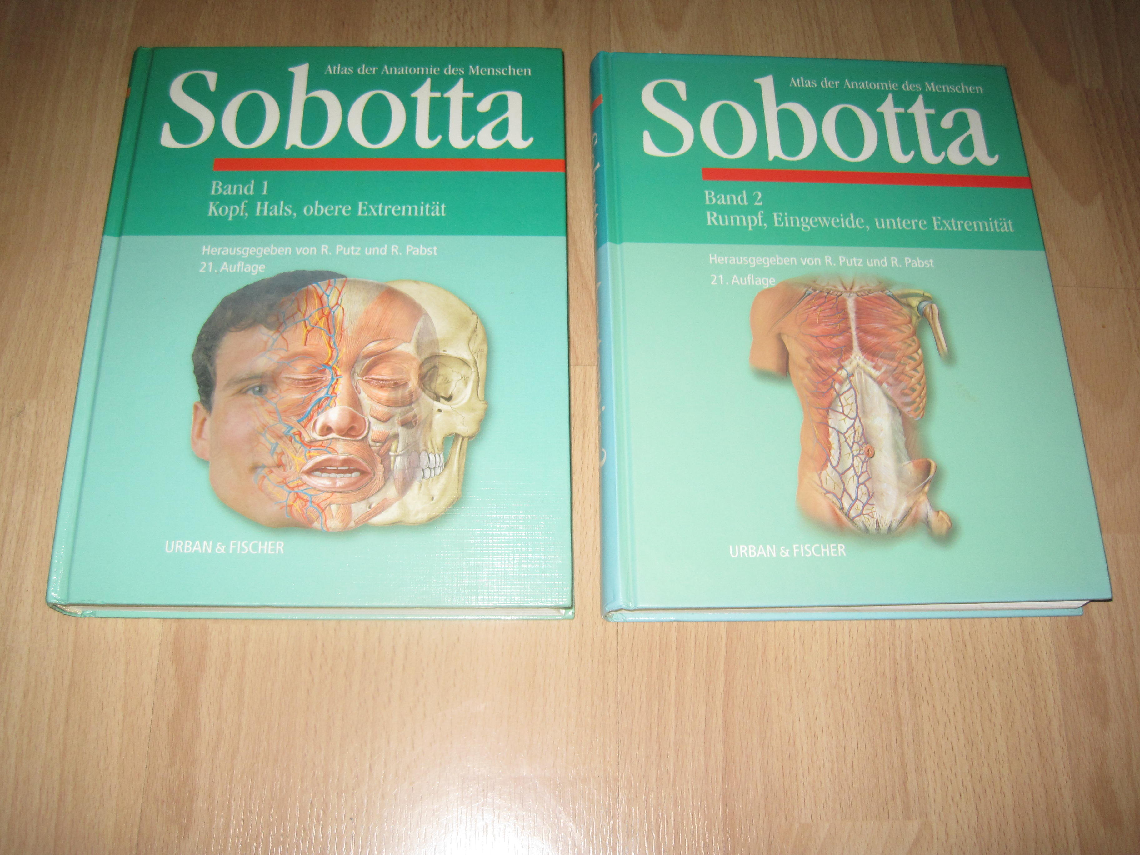Sobotta - Atlas der Anatomie des Menschen Band 1 + 2 / Paket | Barnebys