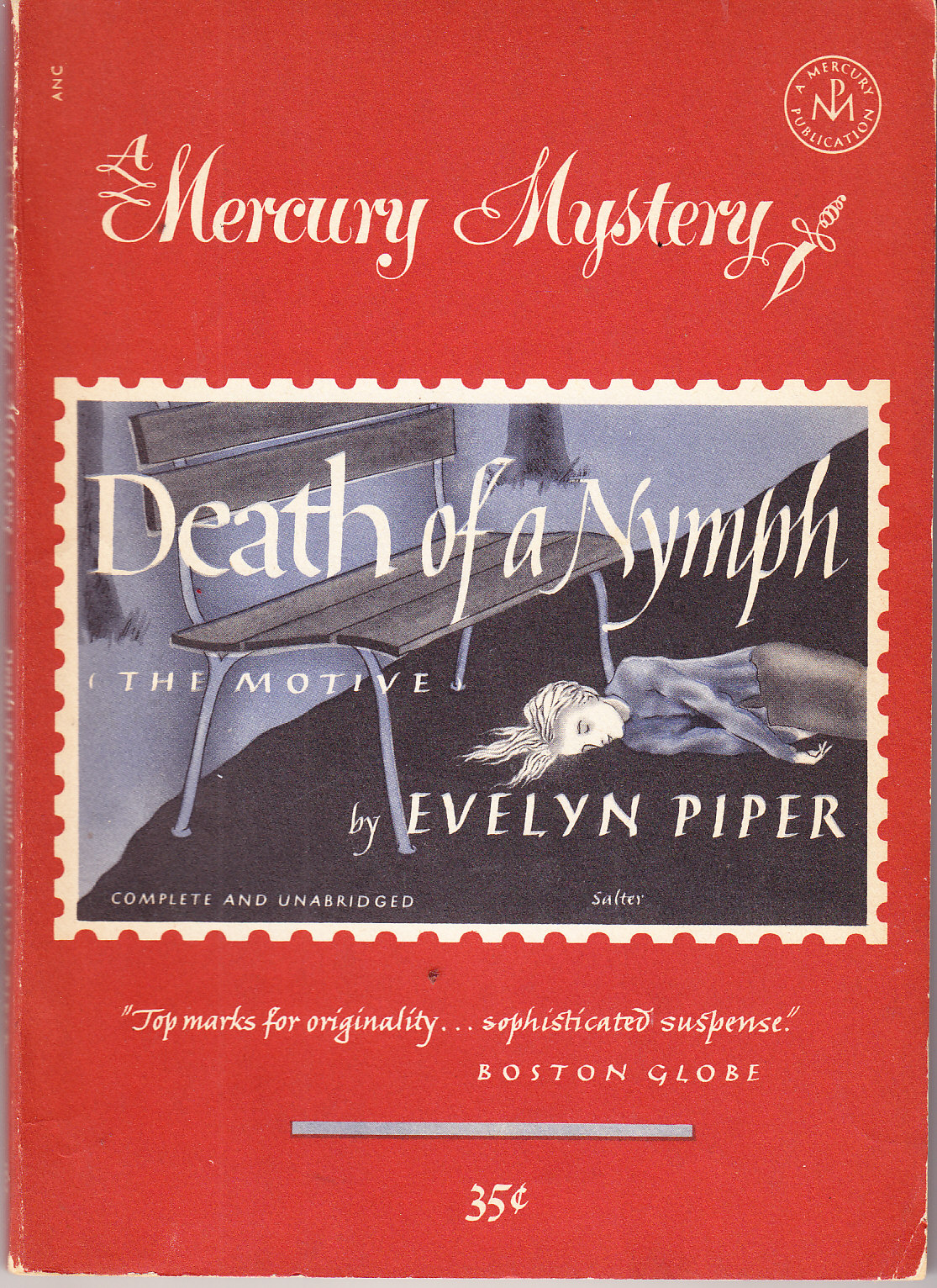 Death of a Nymph by Piper, Evelyn: Very Good Paperback (1956) 1st ...