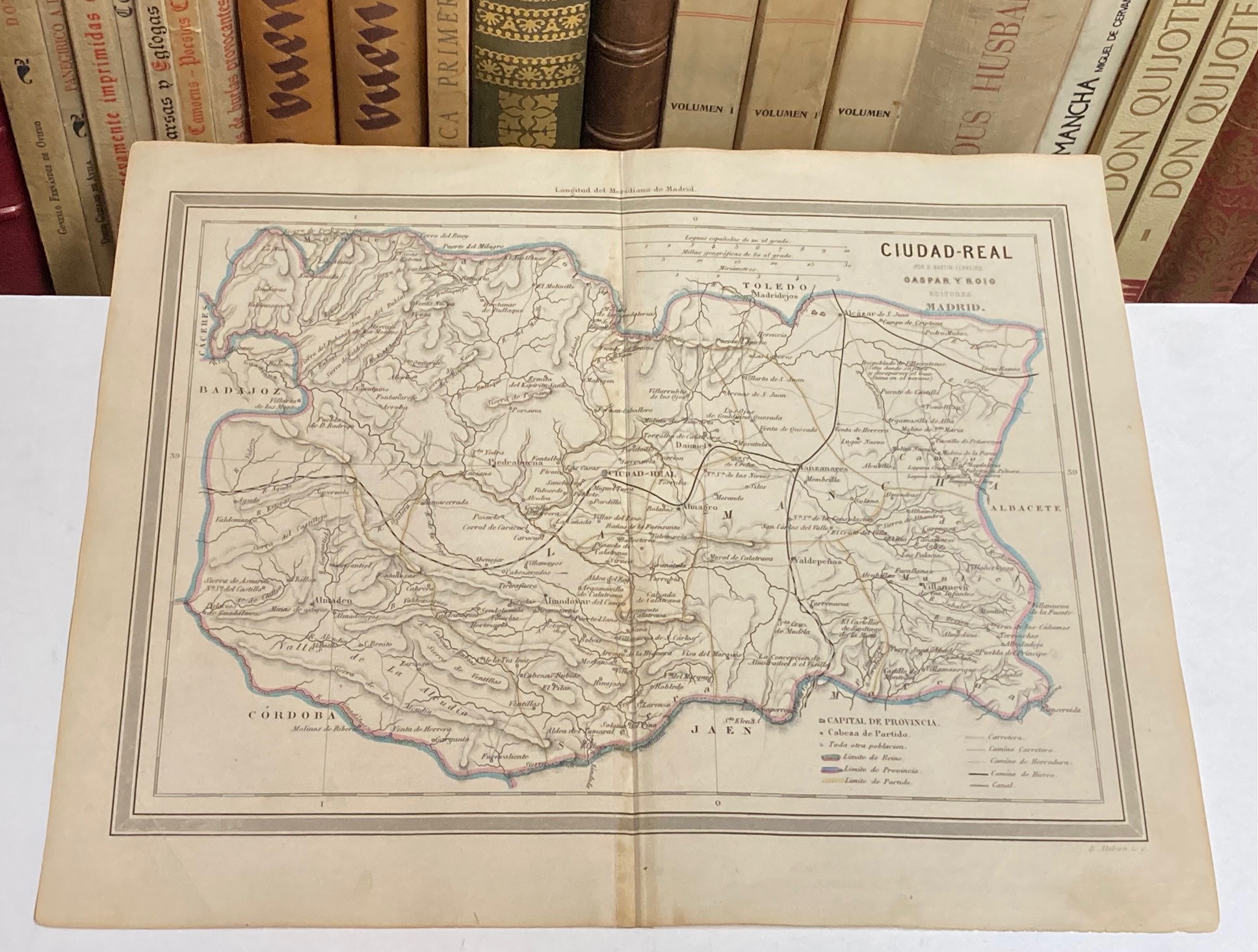 Mapa de CIUDAD REAL perteneciente al Atlas Geográfico de España. by ...