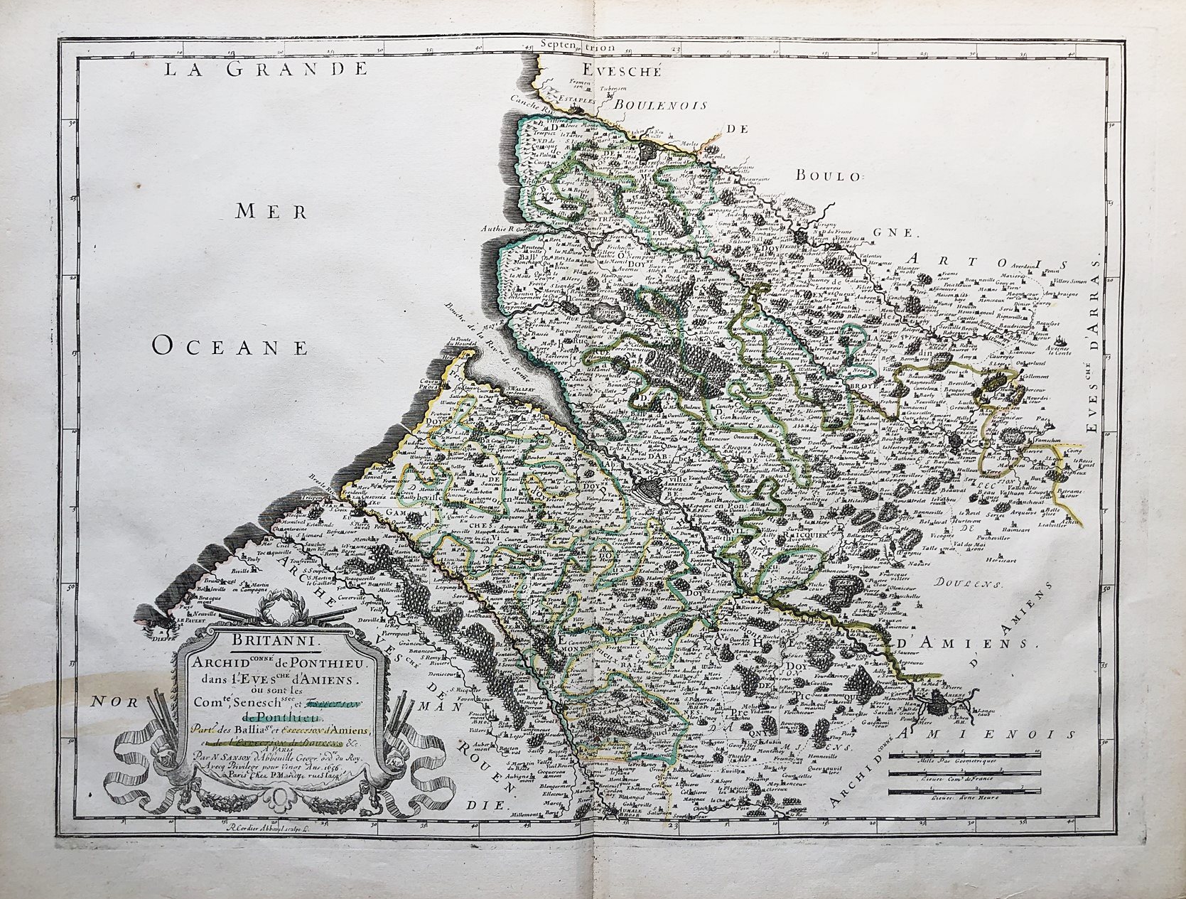"Britanni. Archidiaconné de Ponthieu dans l'Evesché d'Amiens ou sont ...