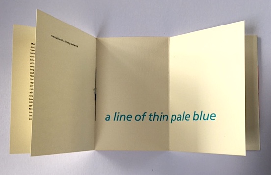 lines of thin pale blue and red Ian Hamilton Finlay and Simon Cutts ...