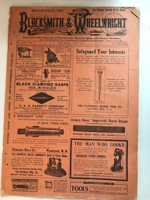 The Blacksmith & Wheelwright: June 1917 by Various contributors: Fair ...