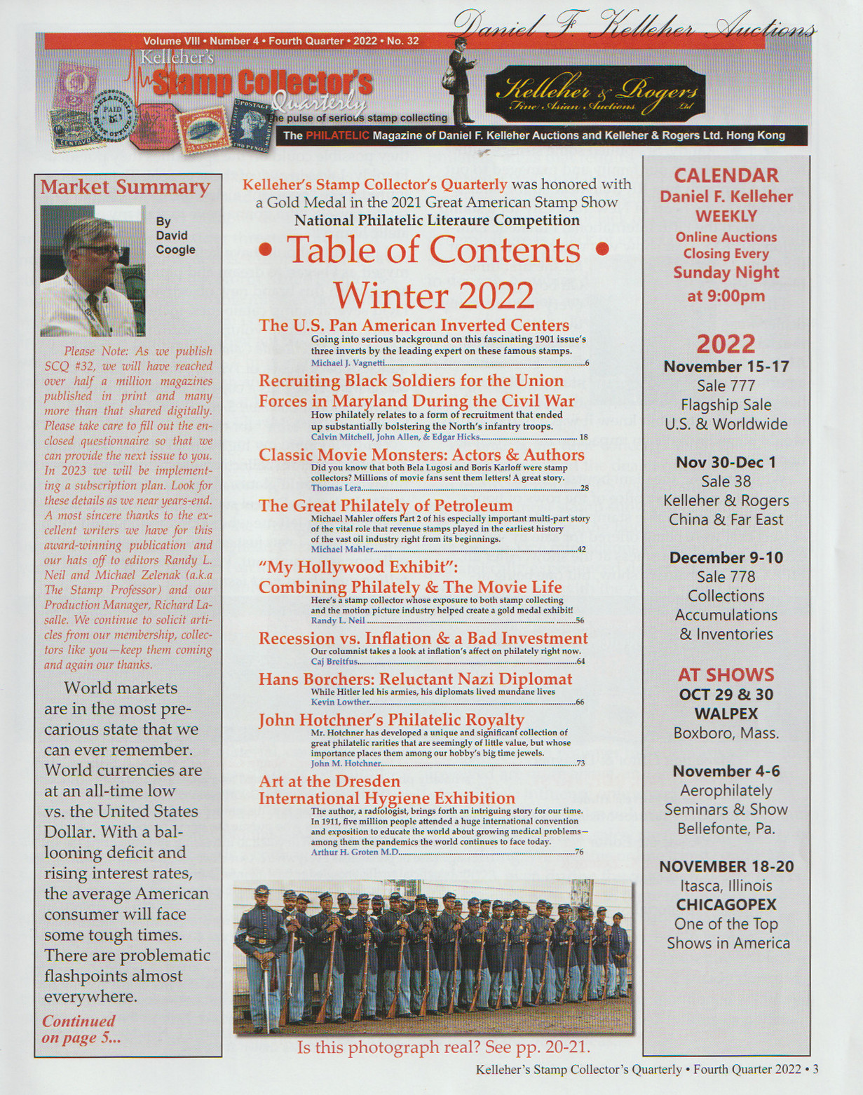 Kelleher's Stamp Collector's Quarterly; 4th Quarter 2022; Volume VIII ...