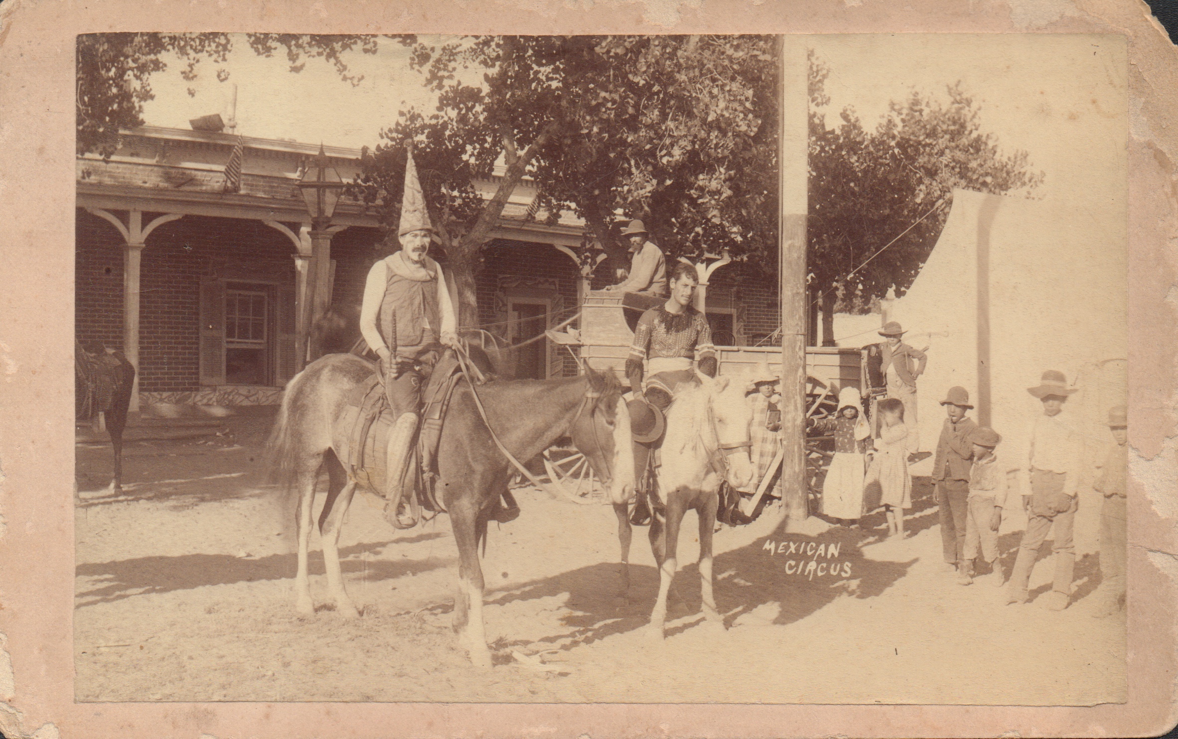 Mexican Circus Cabinet Card [Santa Fe, New Mexico]: Good | Back of ...