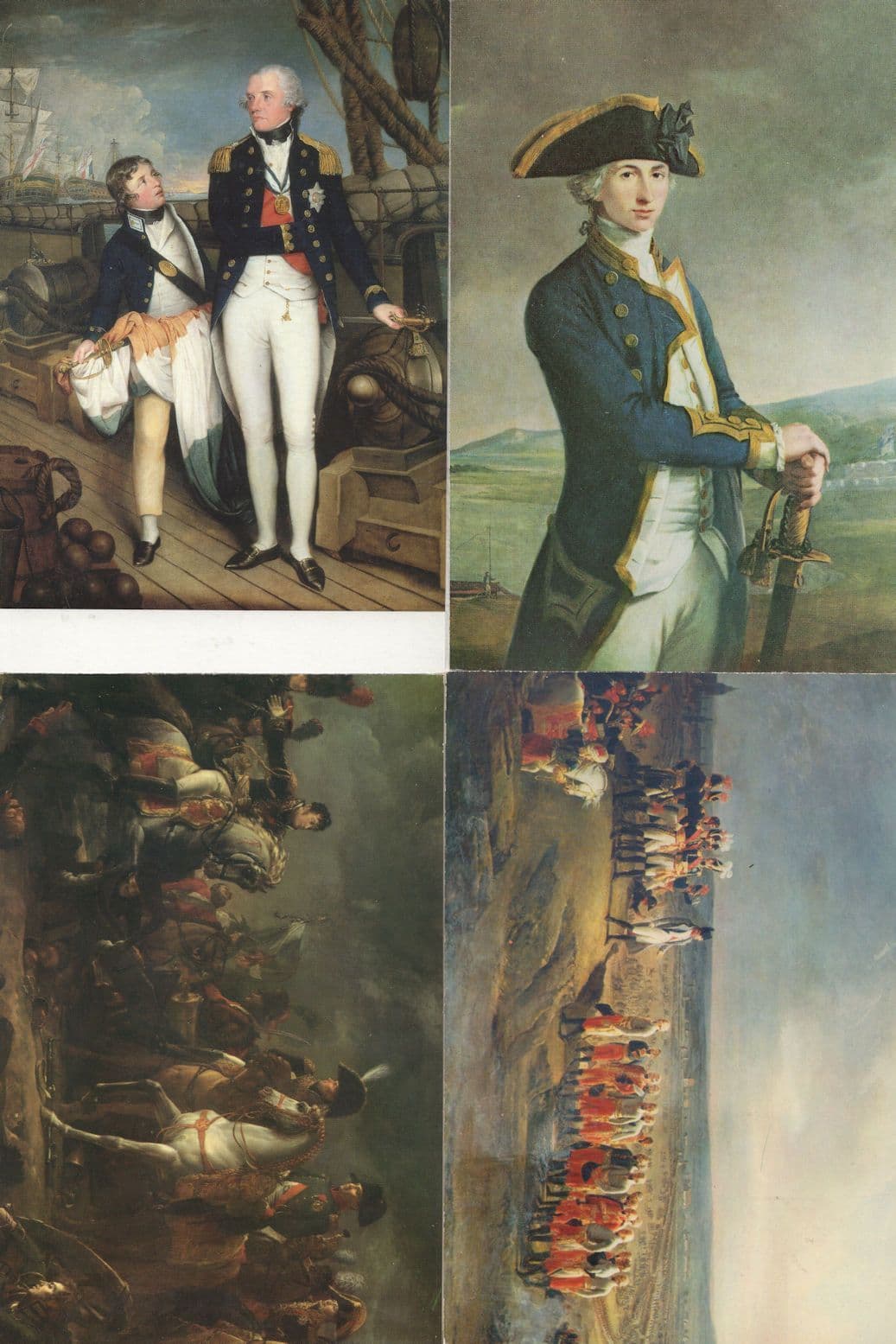 Nelson Napoleon National Portrait Gallery 4x Military Postcard s ...