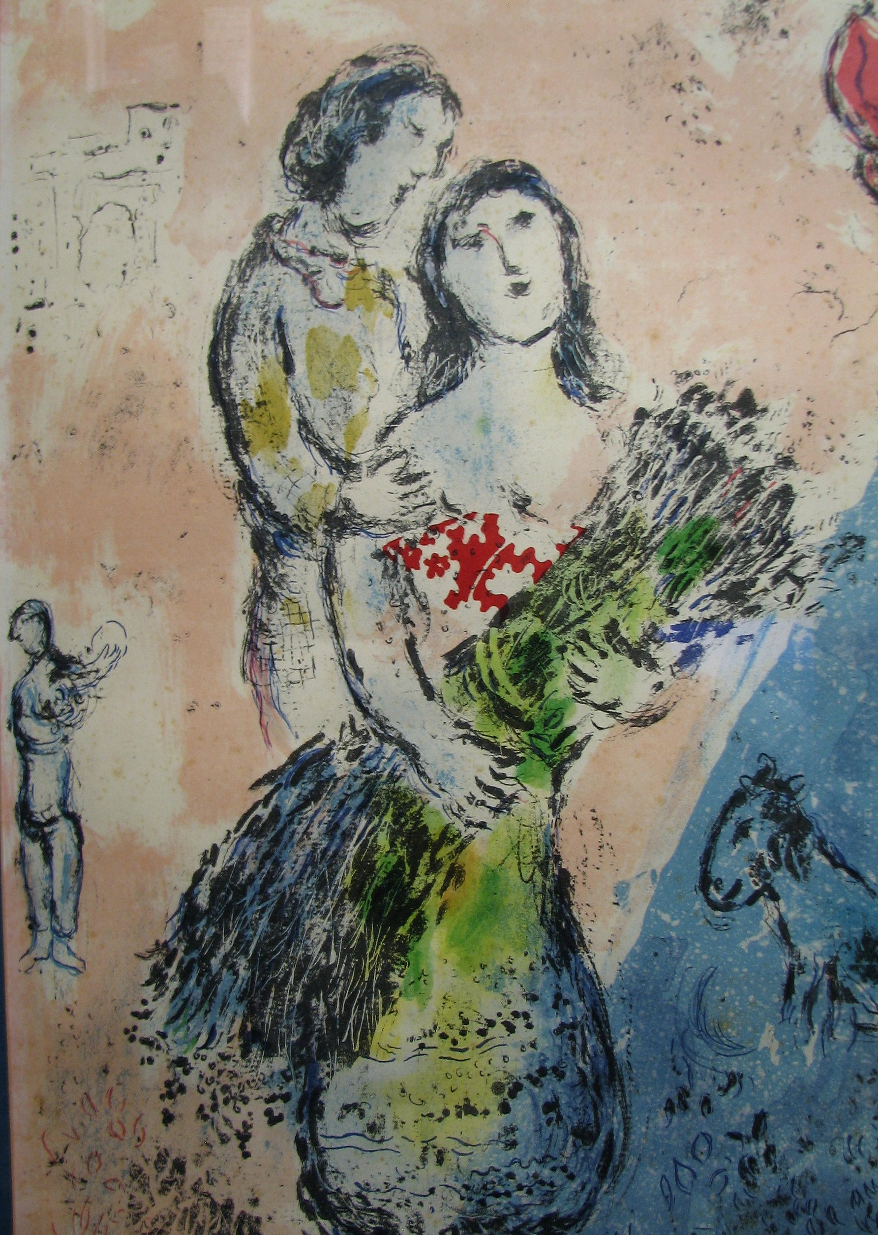 Four Seasons Original Lithograph By Marc Chagall By Chagall Marc