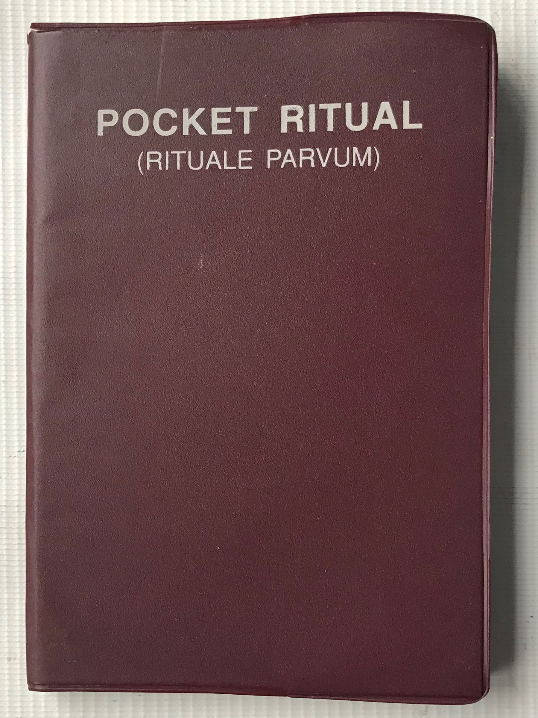 The Pocket Ritual (Rituale Parvum) National Liturgical Centre Religion ...