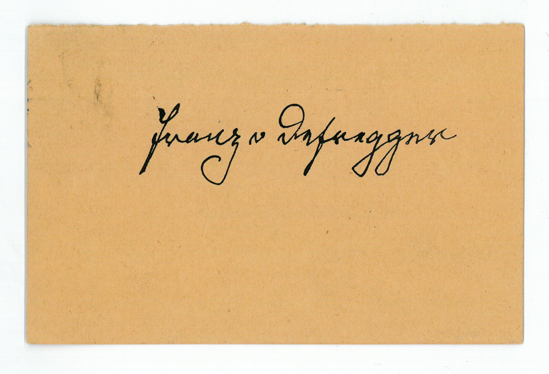 Autograph signature. by Defregger, Franz von, Austrian painter (1835 ...