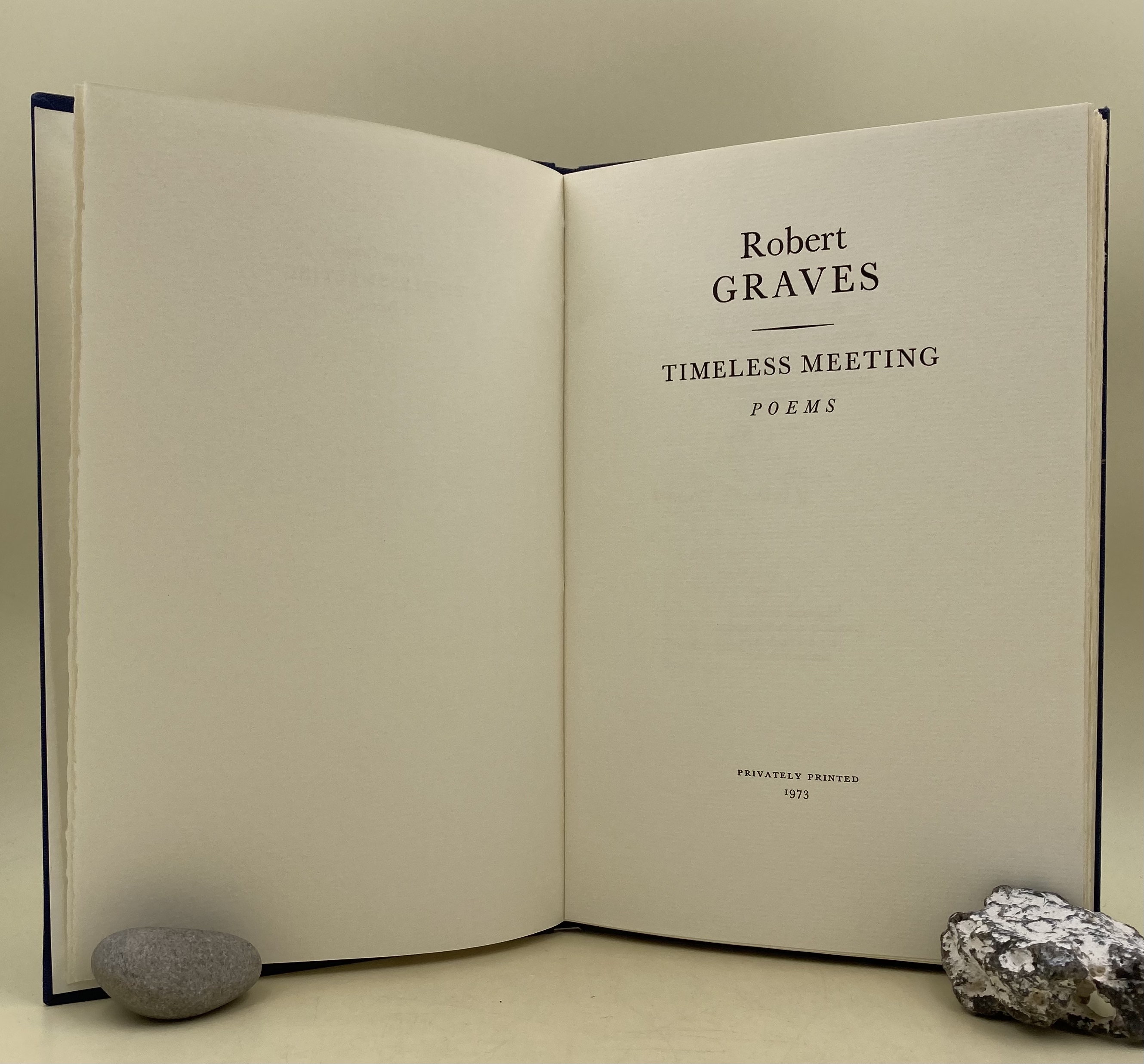 Timeless Meeting poems by Graves, Robert: Fine Hardcover (1973) 1st ...